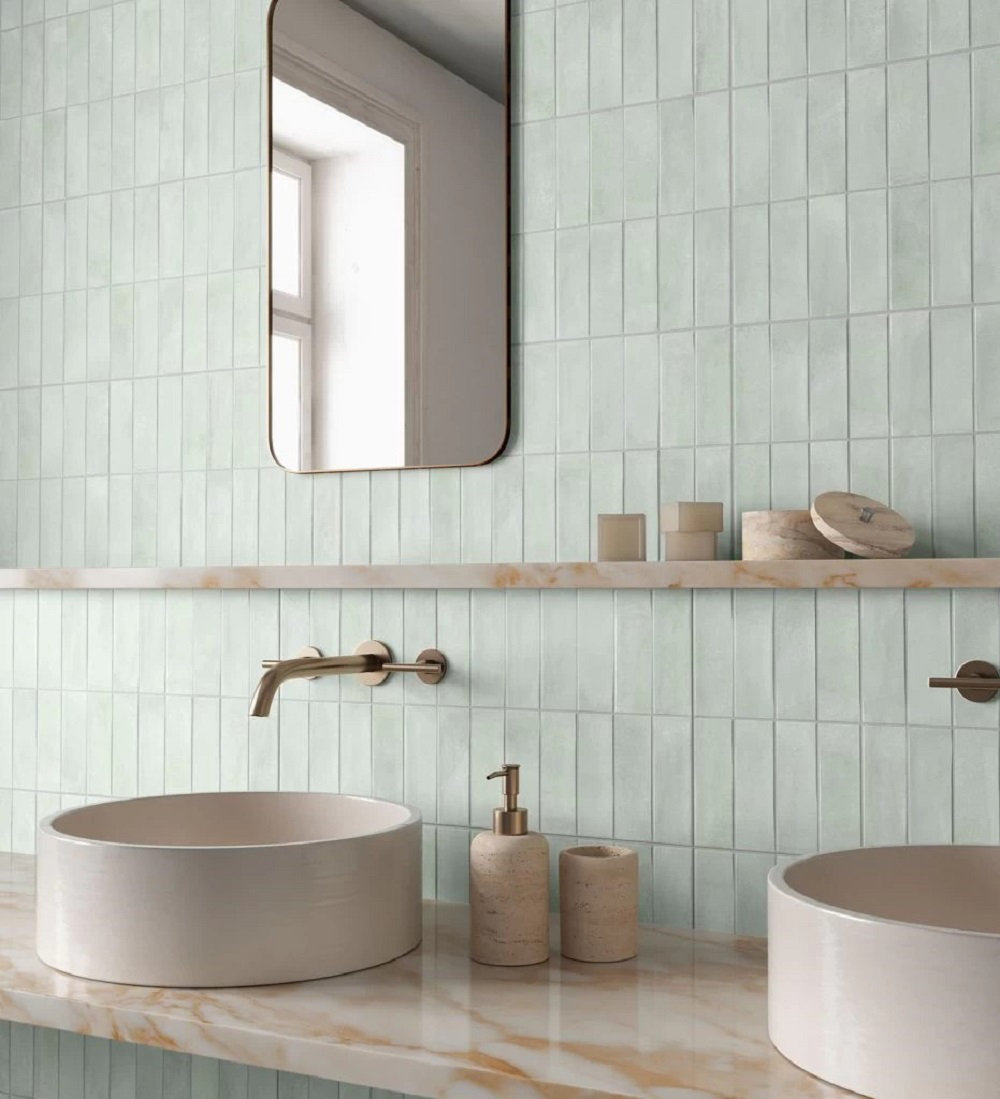 Tile Market Dune 12.6"x24.6" Stacked Brick Look Porcelain Wall Tile ...