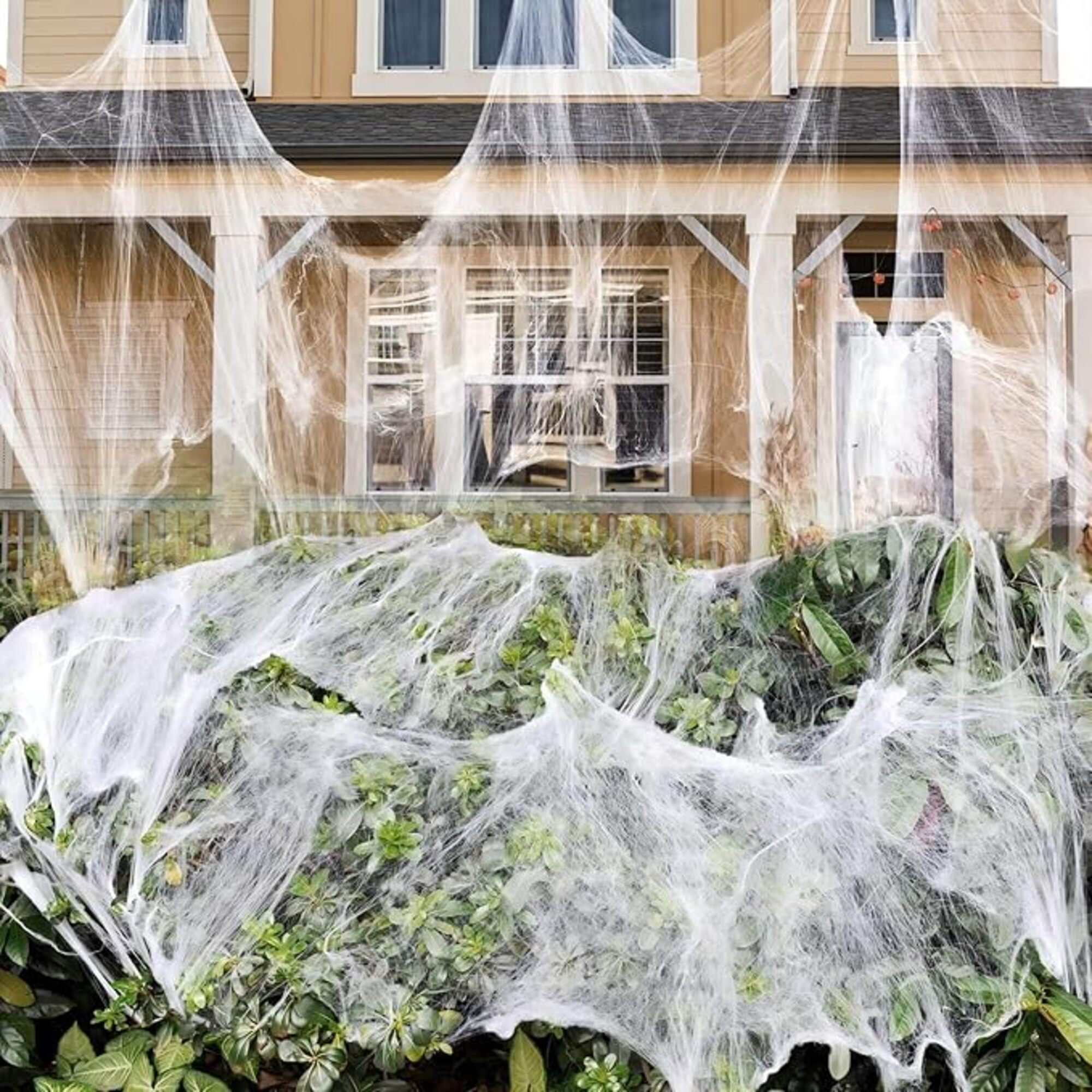 Ebern Designs 1000 Sqft Spider Webs Halloween Decorations Bonus With 30 ...