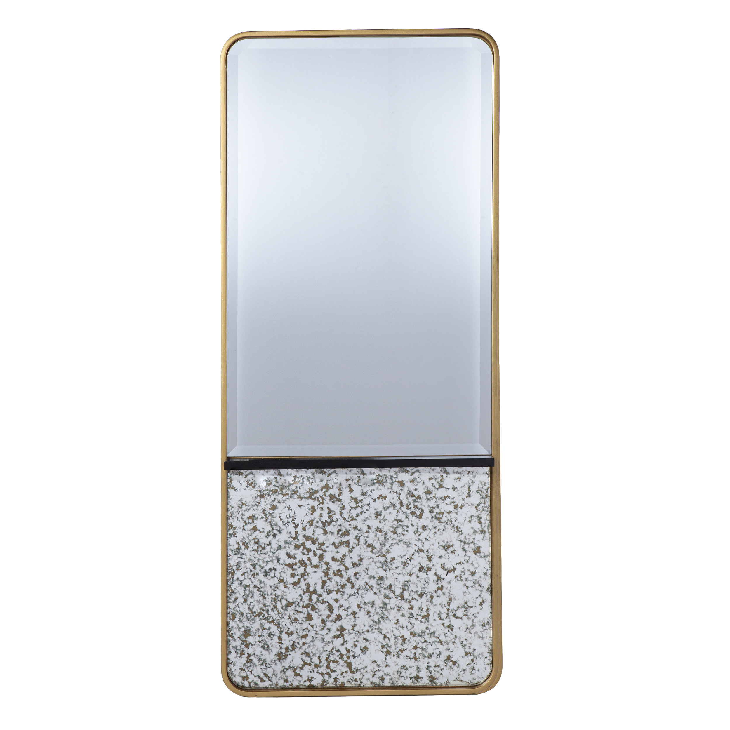 Everly Quinn Contemporary with Shelf Wall Mounted Mirror & Reviews ...