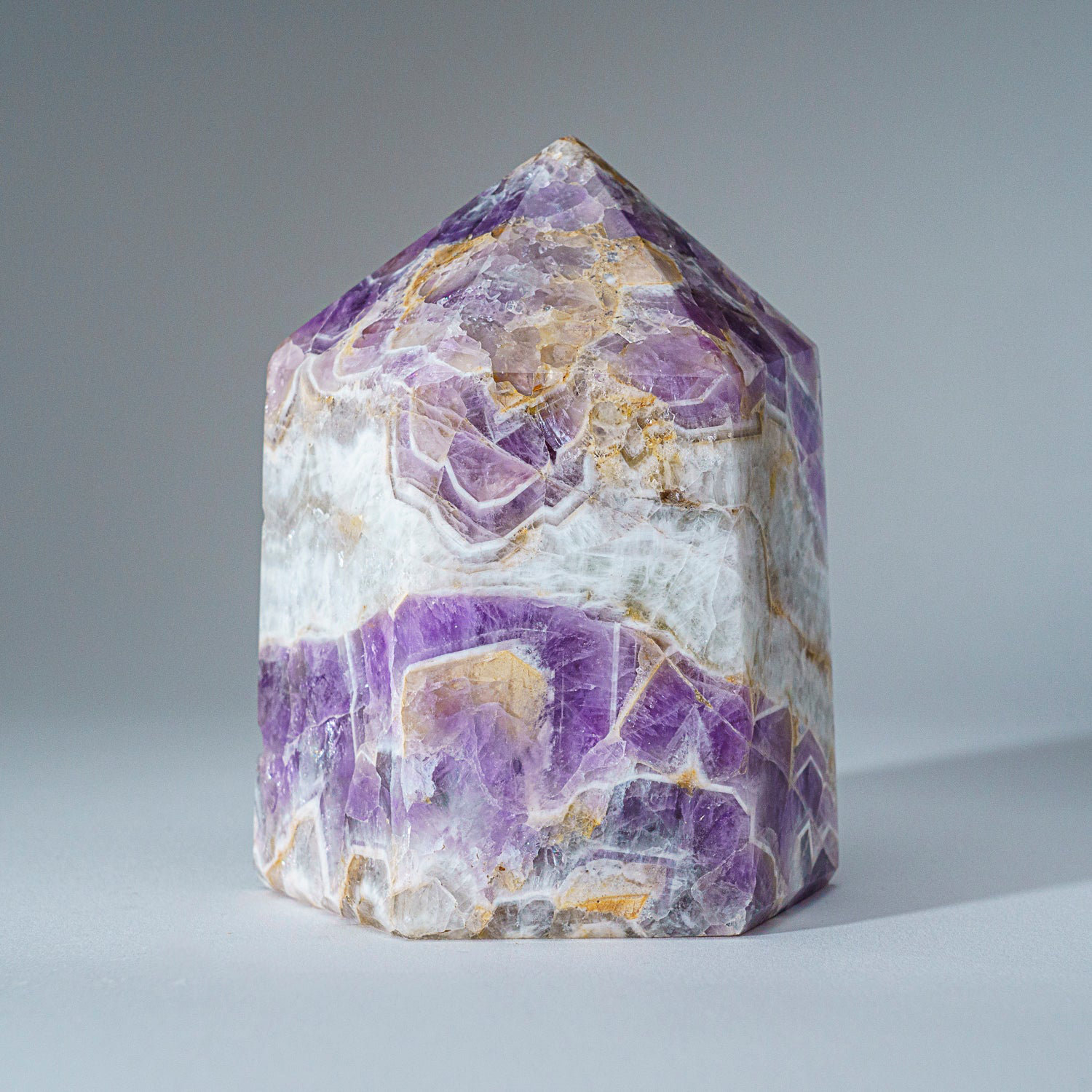 Astro Gallery of Gems Genuine Polished Amethyst Obelisk From Brazil (3 ...