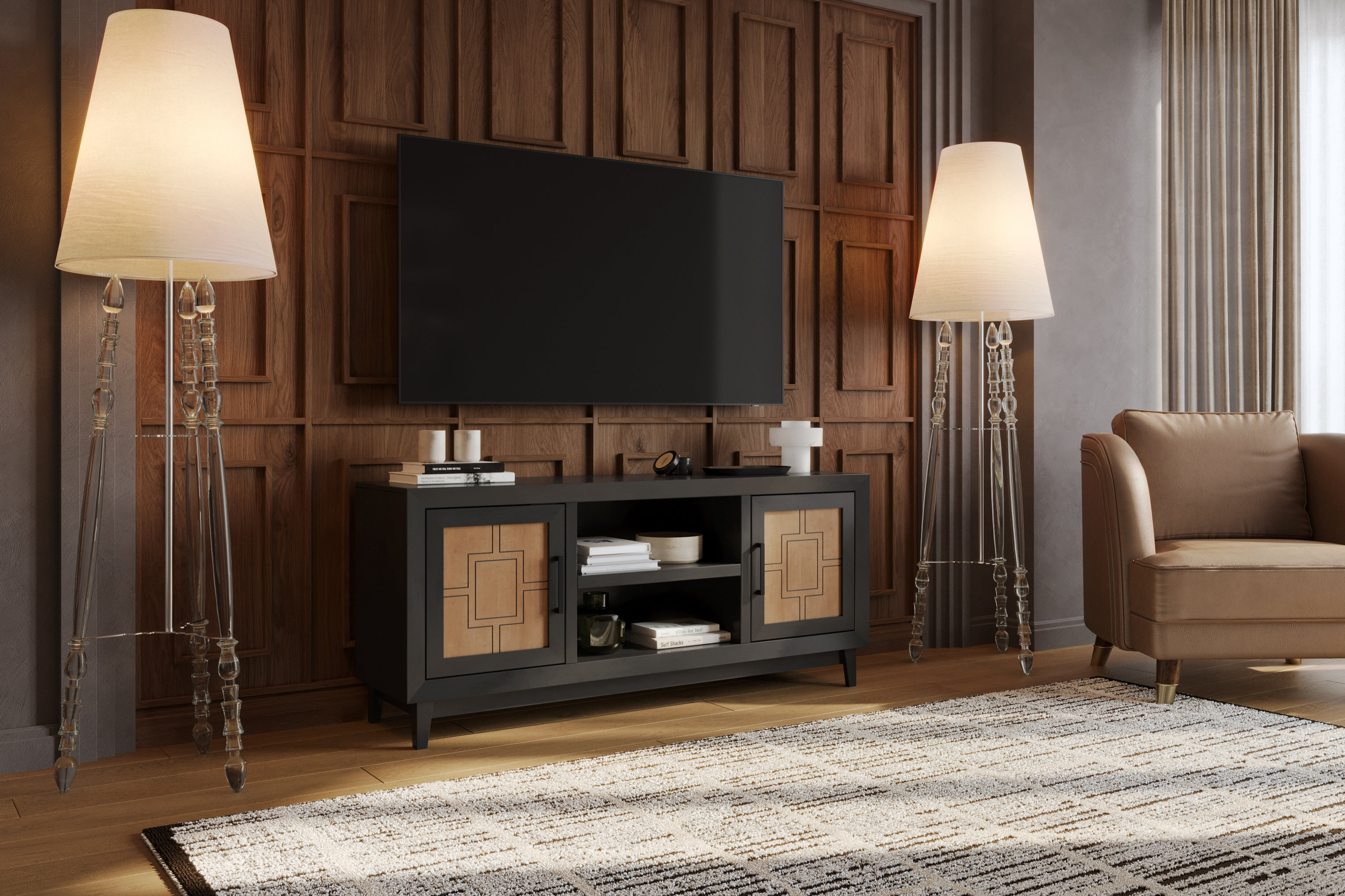 Ebern Designs TV Stand For Tvs, No Assembly Required - Wayfair Canada