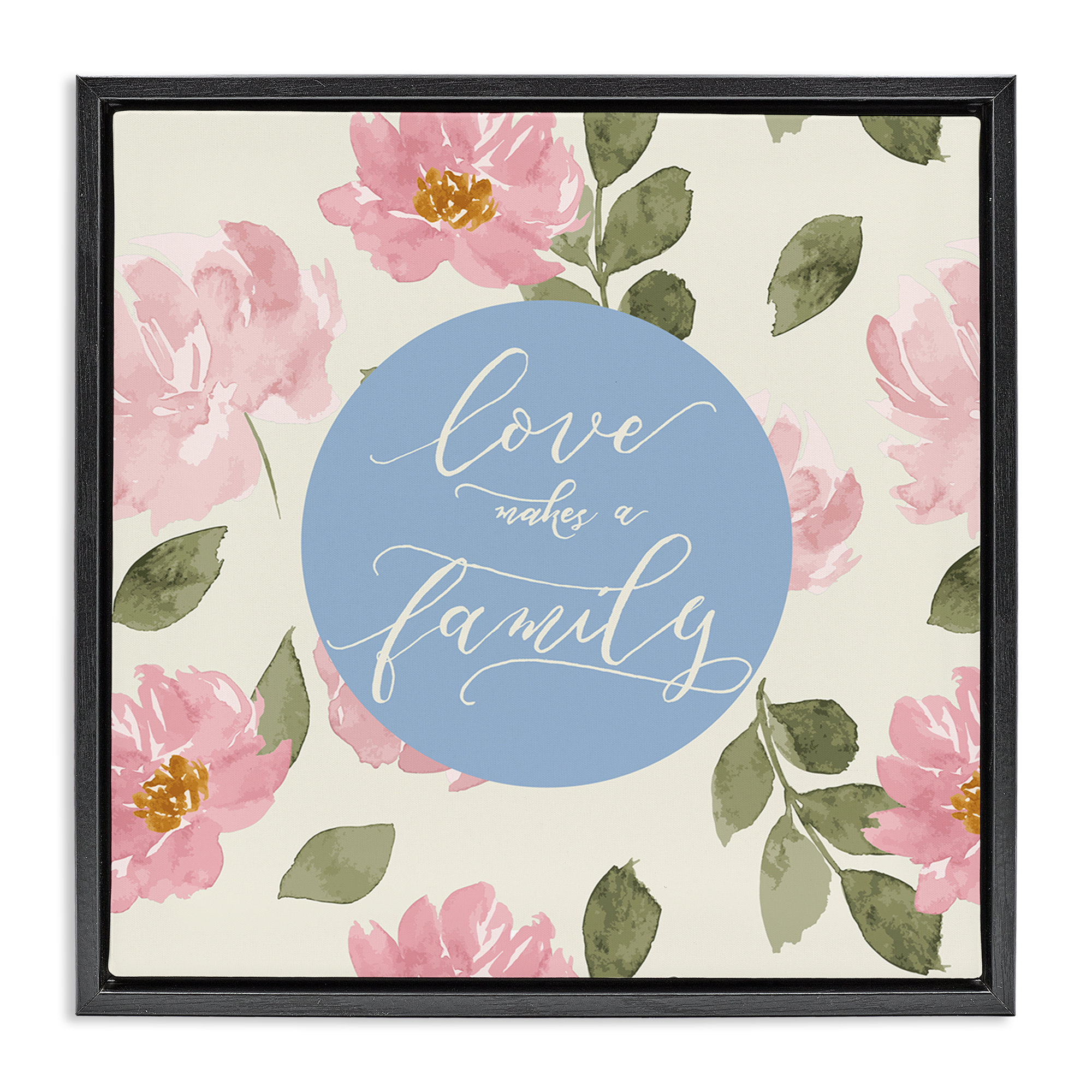 Lark Manor Love Makes Family Framed Floater Canvas Wall Art by Lucille ...