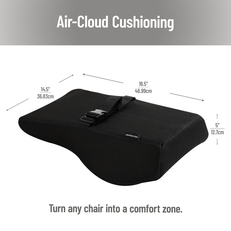 Mind Reader Ergonomic Lower Back Cushion, Office Chair Support, Posture ...