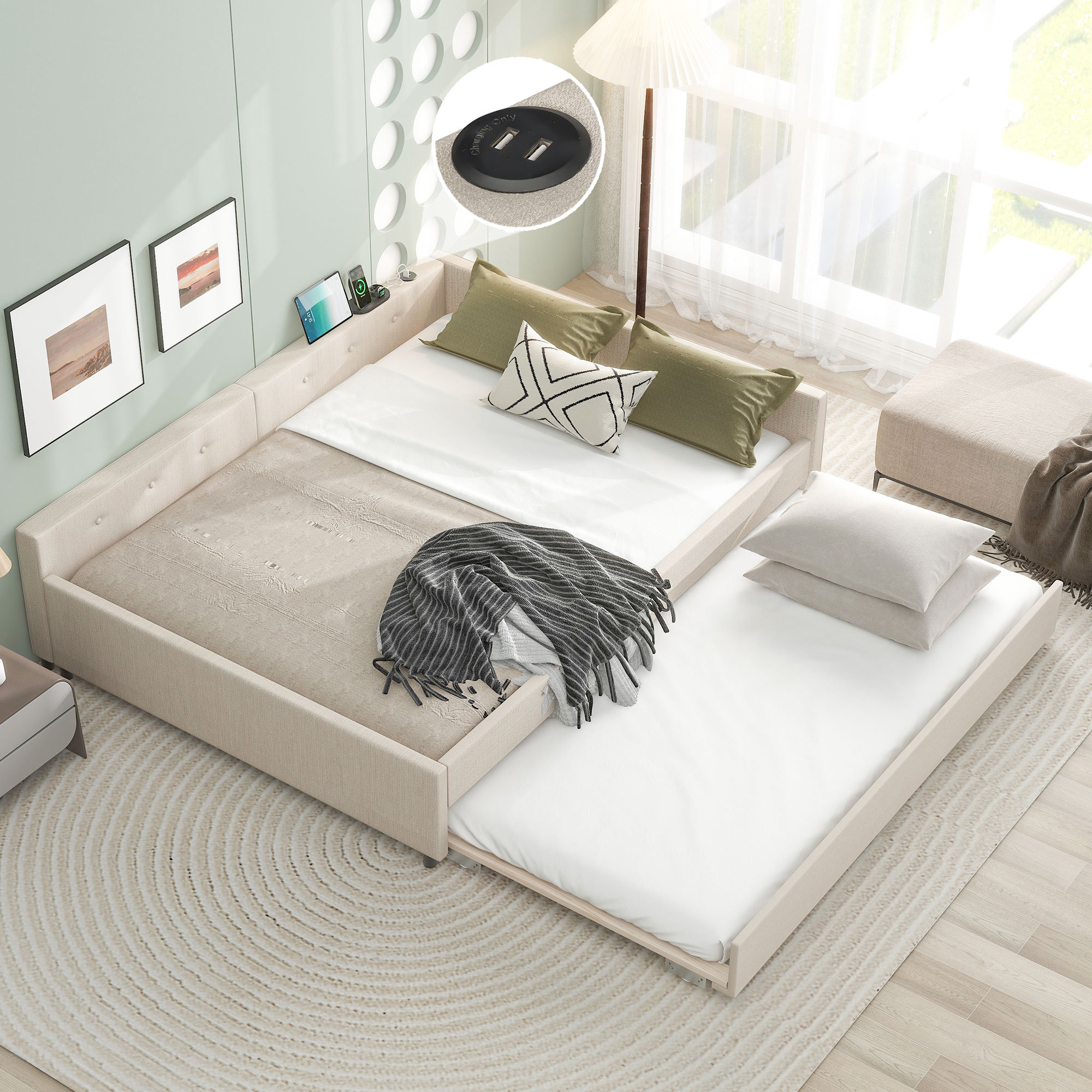 Latitude Run® Bridy Daybed with Trundle | Wayfair