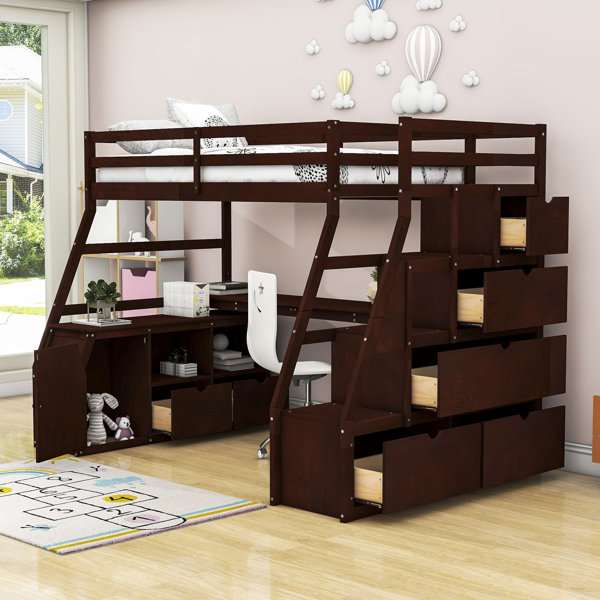 Kids Beds with Desks You'll Love | Wayfair