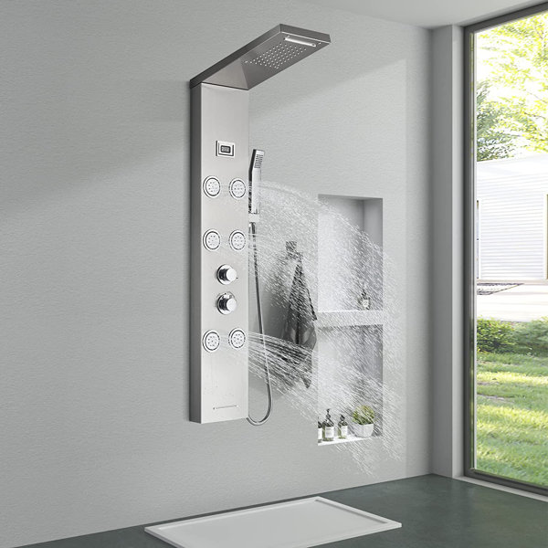 AlenArtWater 48'' Shower Panel with Dual Shower Head | Wayfair