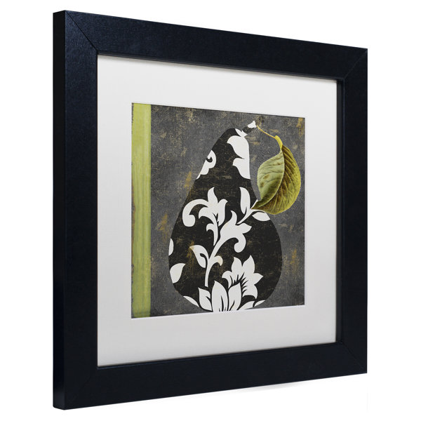 Trademark Art Color Bakery Decorative Pear II Framed On Canvas Print ...