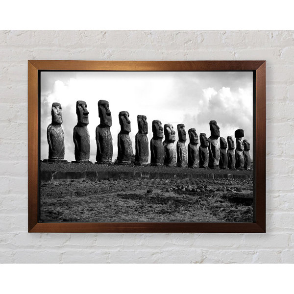 Bright Star Easter Island Statues - Single Picture Frame Art Prints ...