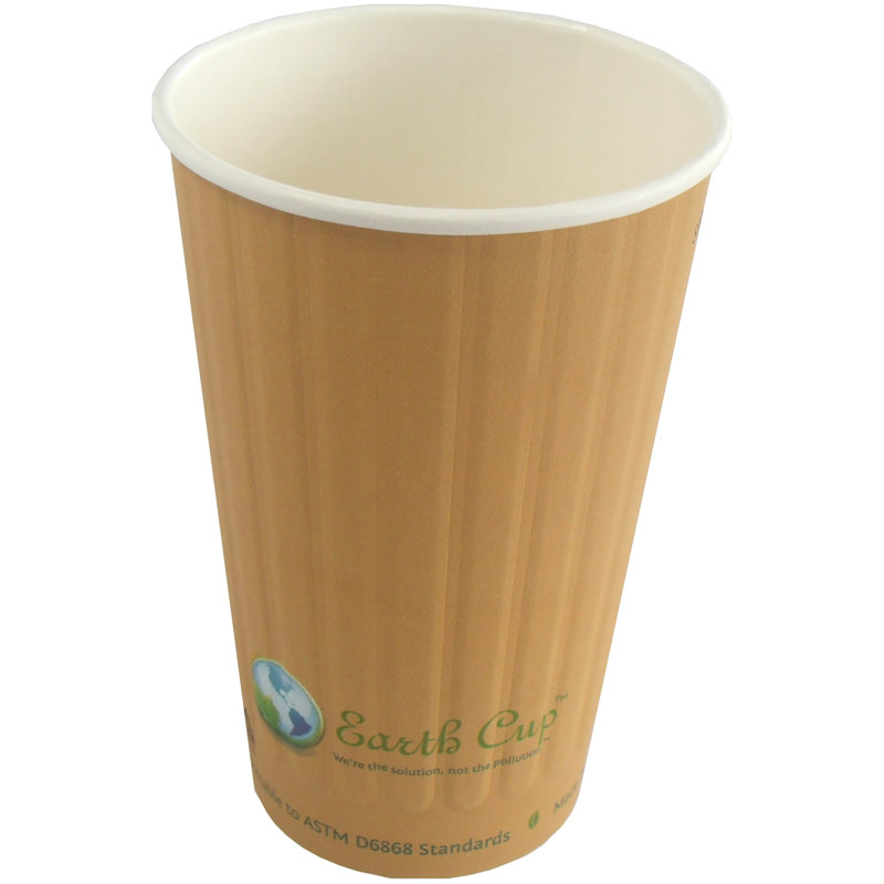 Earth-To-Go 16oz Insulated EarthCup™, Compostable | Wayfair