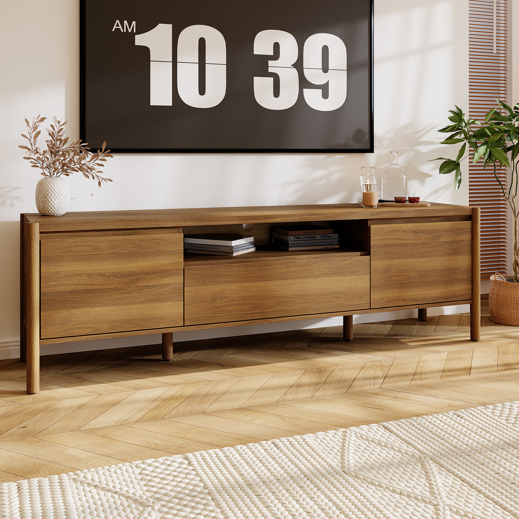 Latitude Run® Modren Tv Stand With Storage - Wayfair Canada