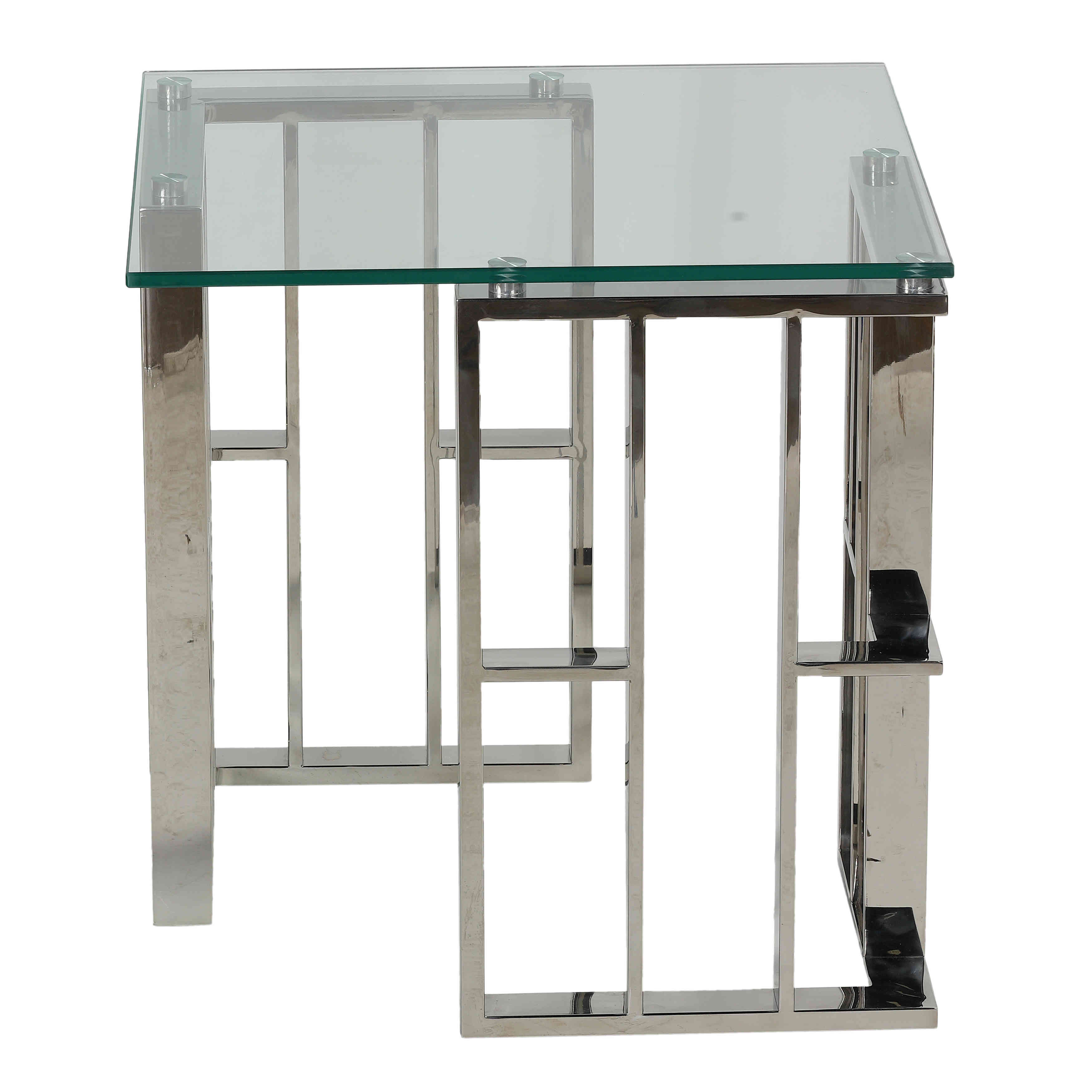 Brayden Studio Roddy Glass Top Abstract End Table - Wayfair Canada