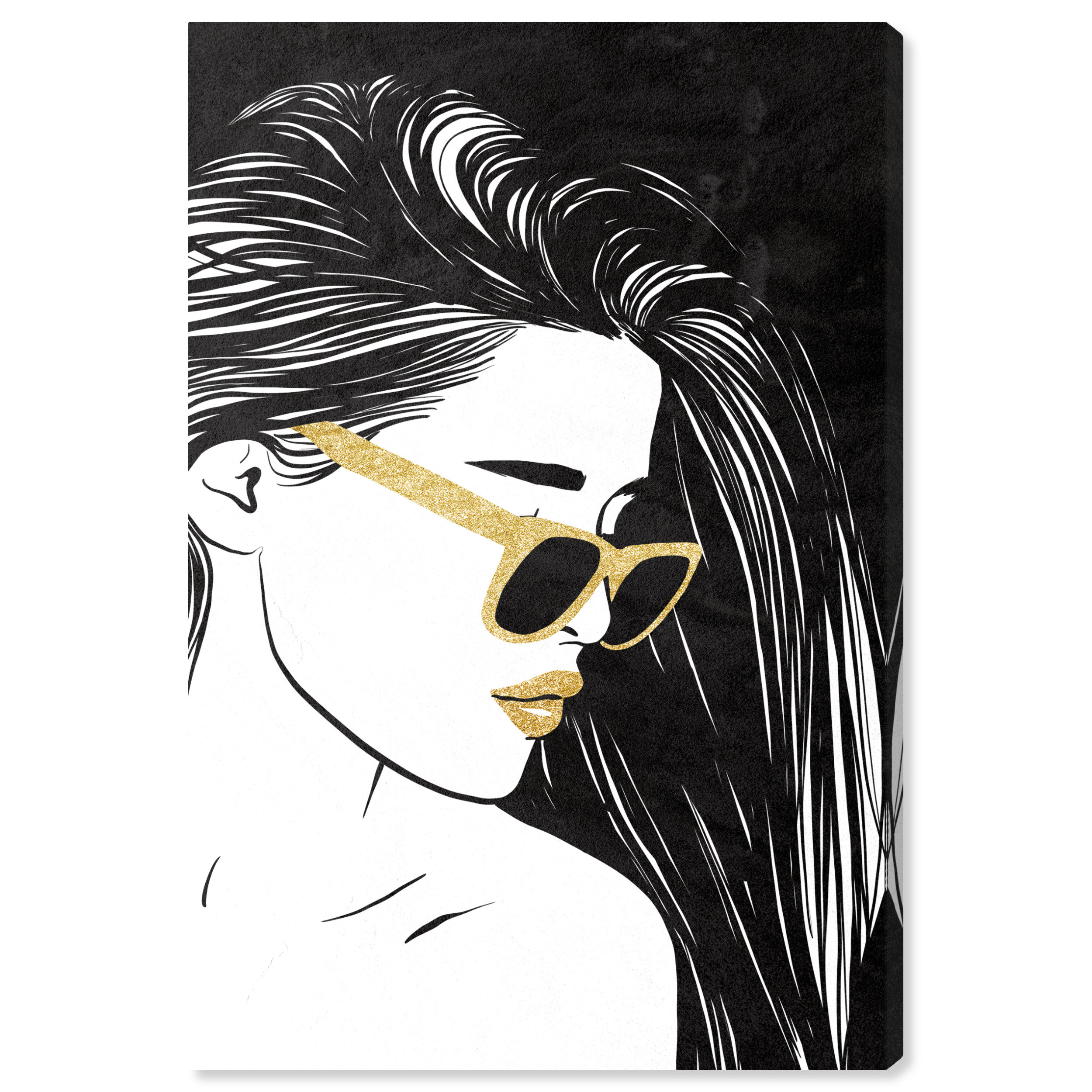 Oliver Gal Flowing Glam Shades - Painting on Canvas | Wayfair
