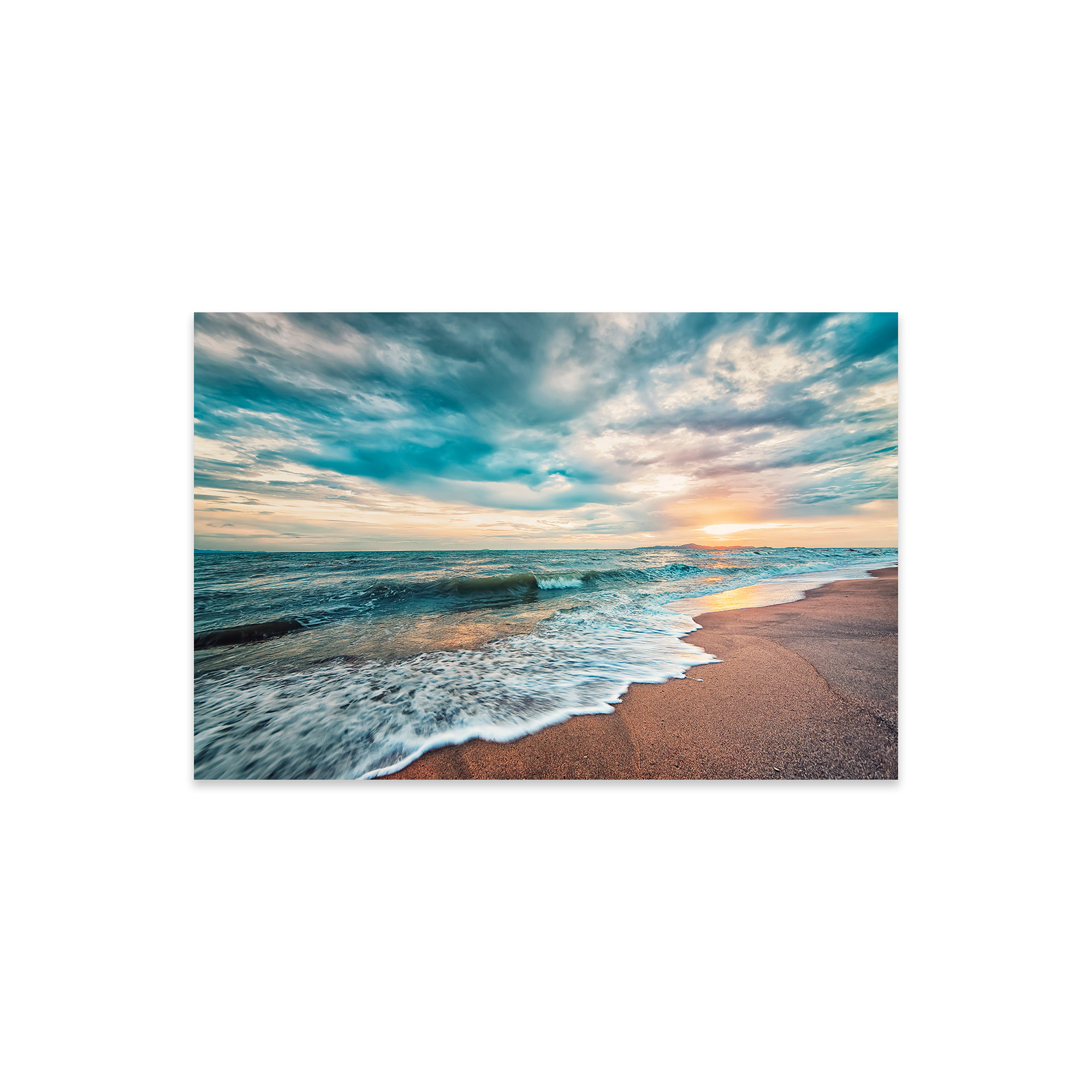 Highland Dunes Sunset Beach Print On Acrylic Glass - Wayfair Canada