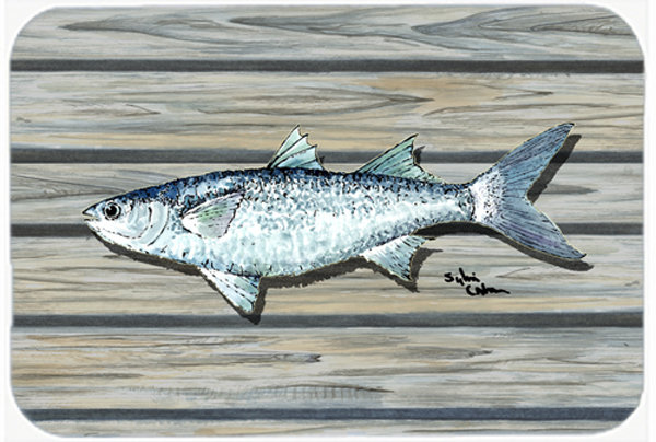 Caroline's Treasures Mullet Fish Glass Cutting Board | Wayfair