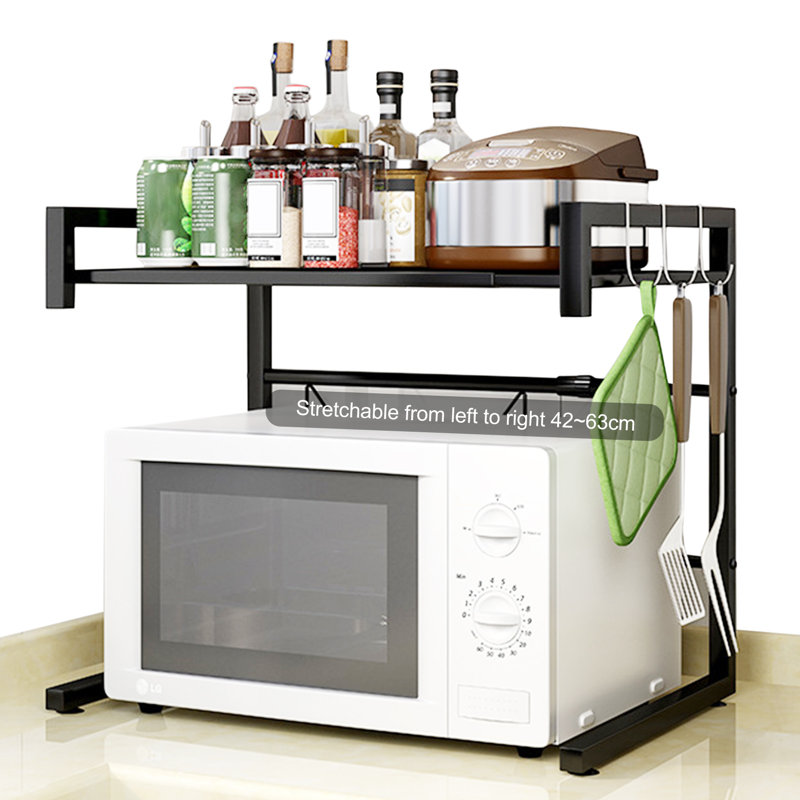Prep & Savour Microwave Oven Rack Adjustable Microwave Oven Storage ...