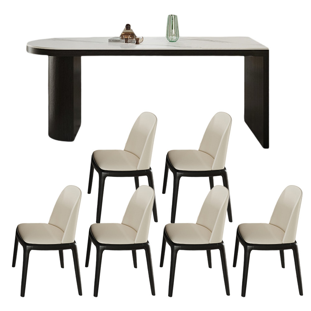 Elamer Nordic style modern fashion dining table set - Wayfair Canada