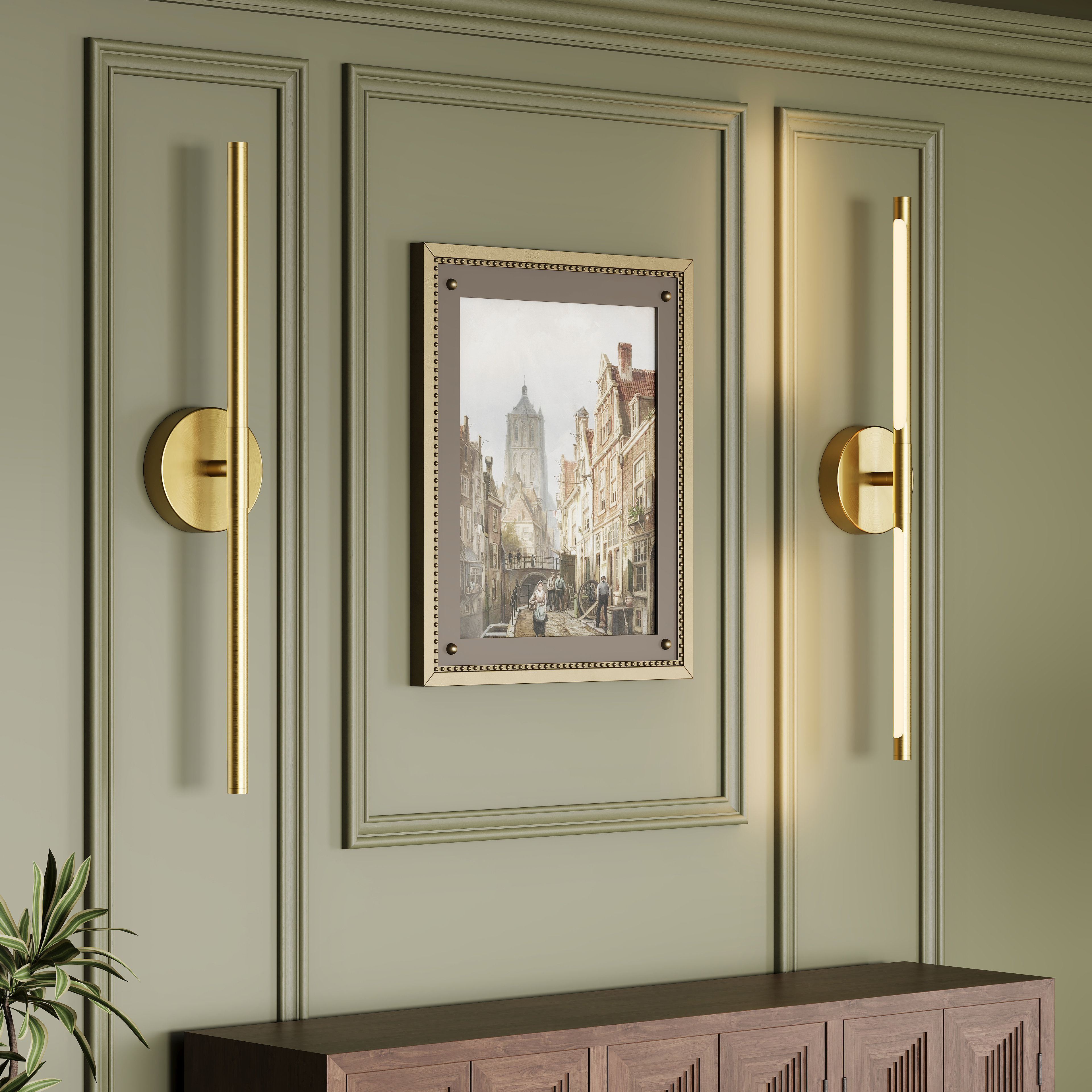 Everly Quinn Battery Operated Wall Sconces with Remote Control, 24 ...