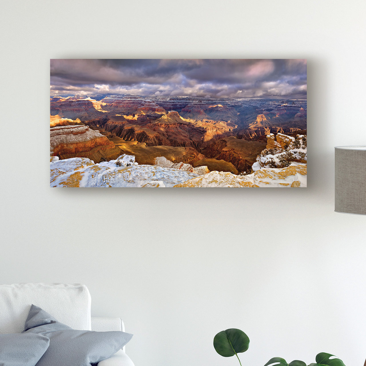 Millwood Pines 'Snowy Grand Canyon VI' Graphic Art Print on Wrapped ...