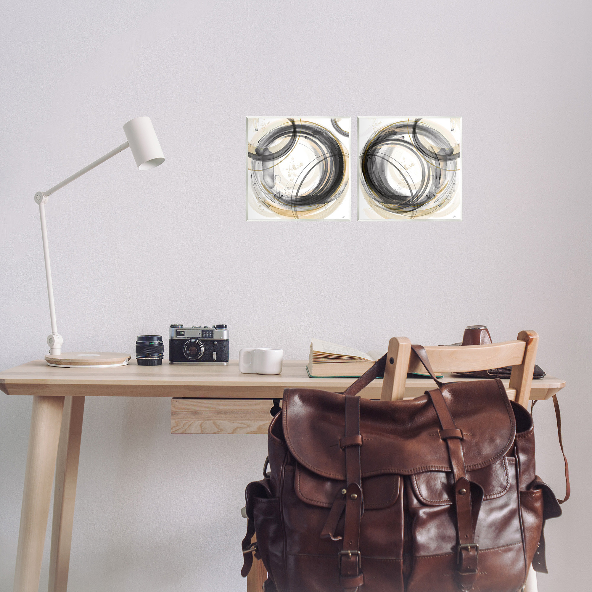 Stupell Industries Concentric Circles Pattern 2 Piece Wall Plaque Art ...