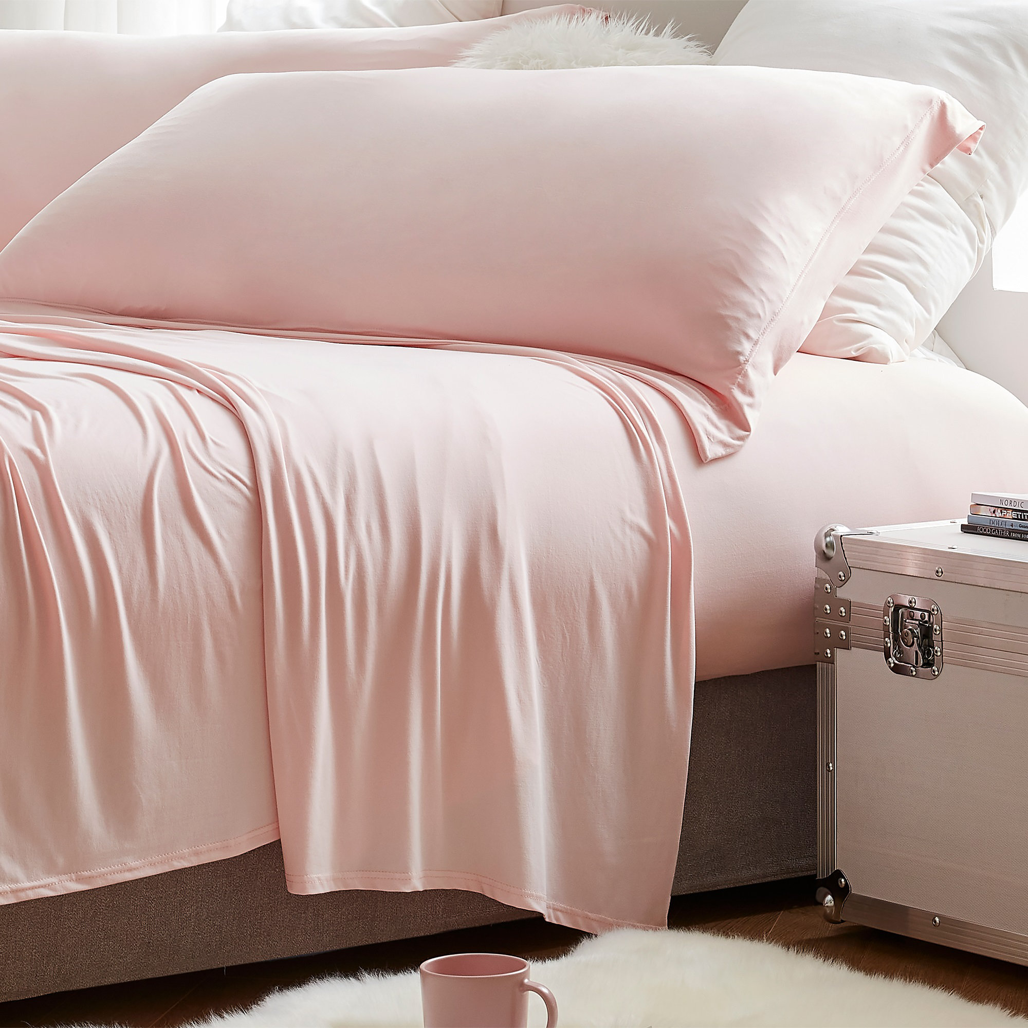 Byourbed Bare Bottom Spandex Infused Pink Pillow Sham | Wayfair