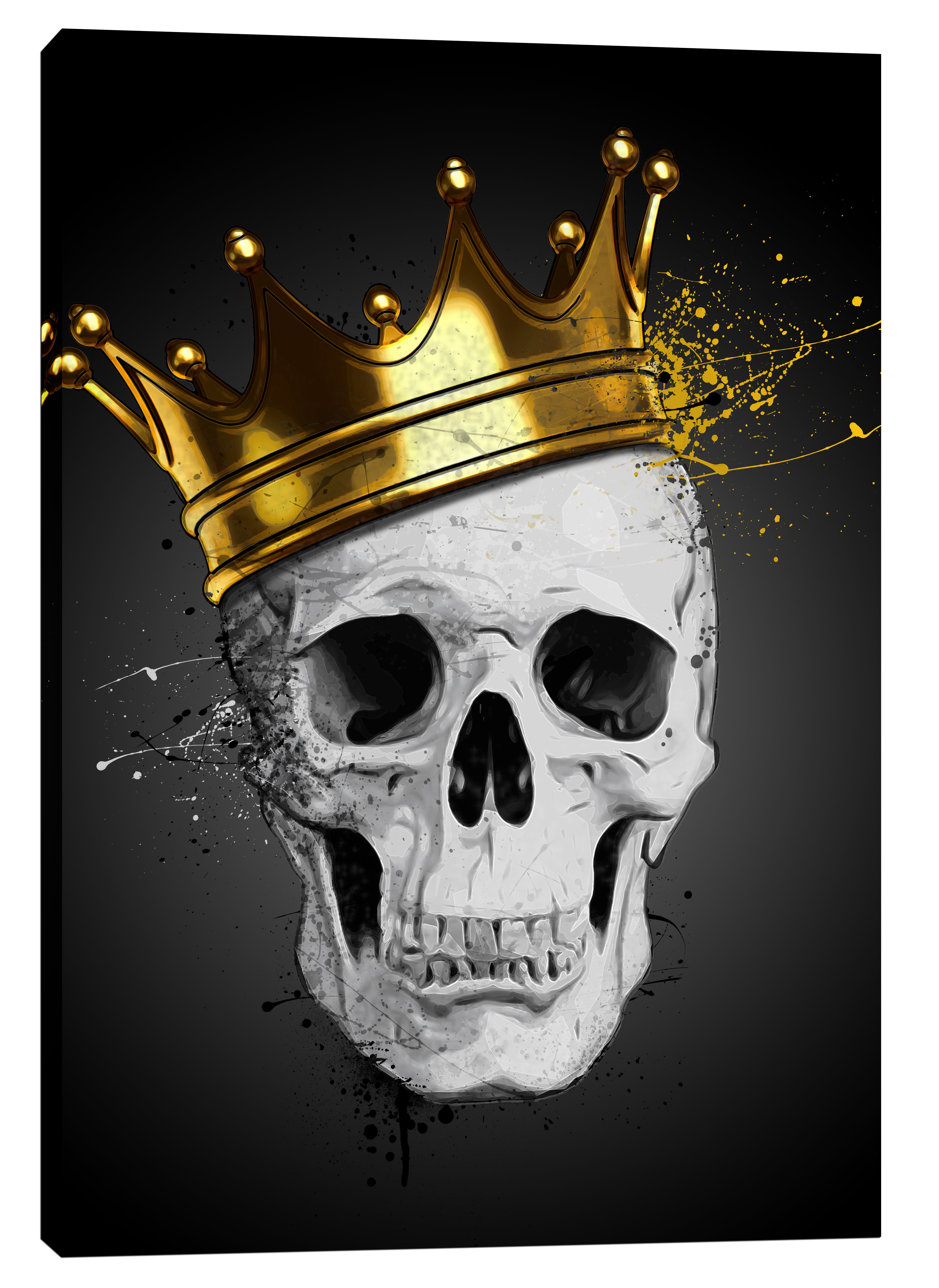 Cortesi Home Royal Skull by Nicklas Gustafsson - Wrapped Canvas Graphic ...