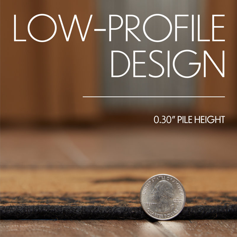 Union Rustic Kaluda Oriental Hand Braided Area Rug in Country Black ...