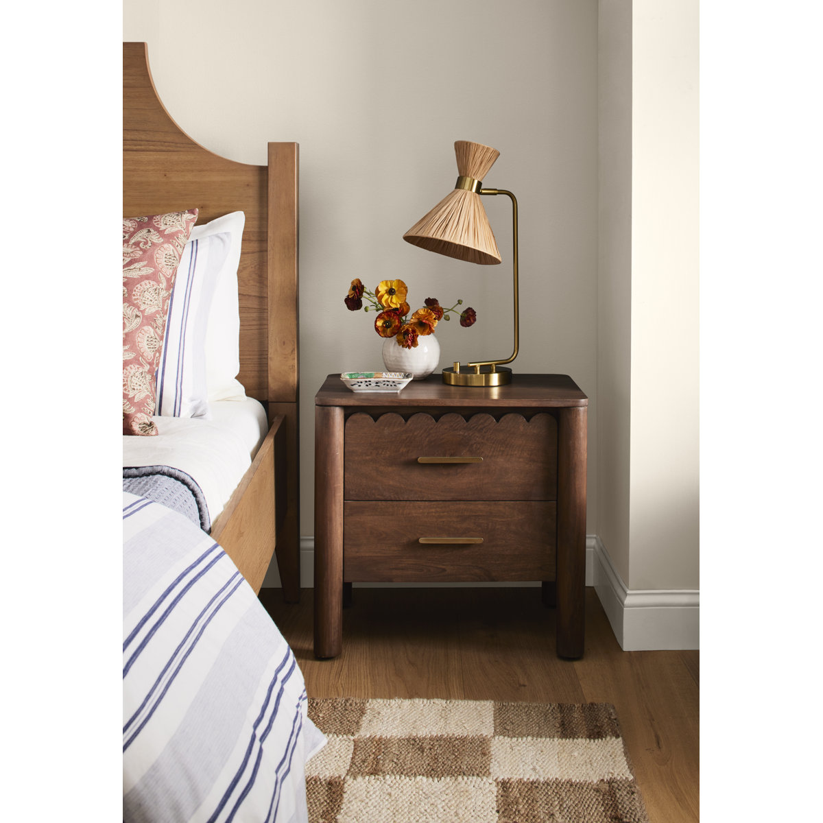 Birch Lane™ Lola Wood Nightstand & Reviews | Wayfair