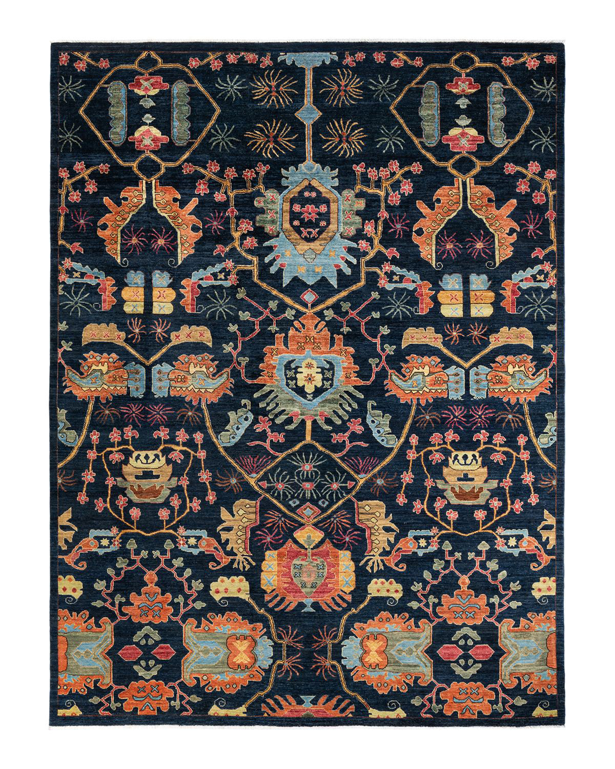 Solo Rugs One-of-a-Kind Hand-Knotted New Age 8'10" x 11'7" Wool Area ...
