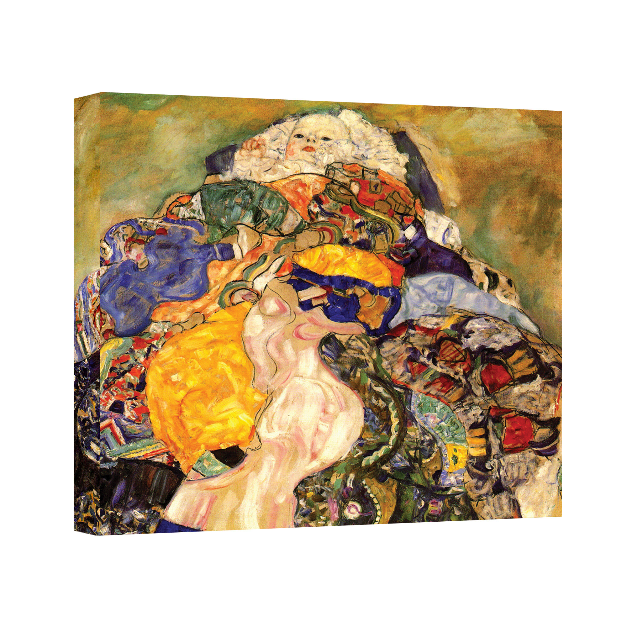 ArtWall Baby Detail by Gustav Klimt - Wrapped Canvas Graphic Art Print ...