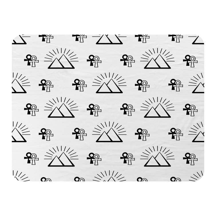 East Urban Home Samons Egyptian Pyramid and Ankh Designer Blanket ...