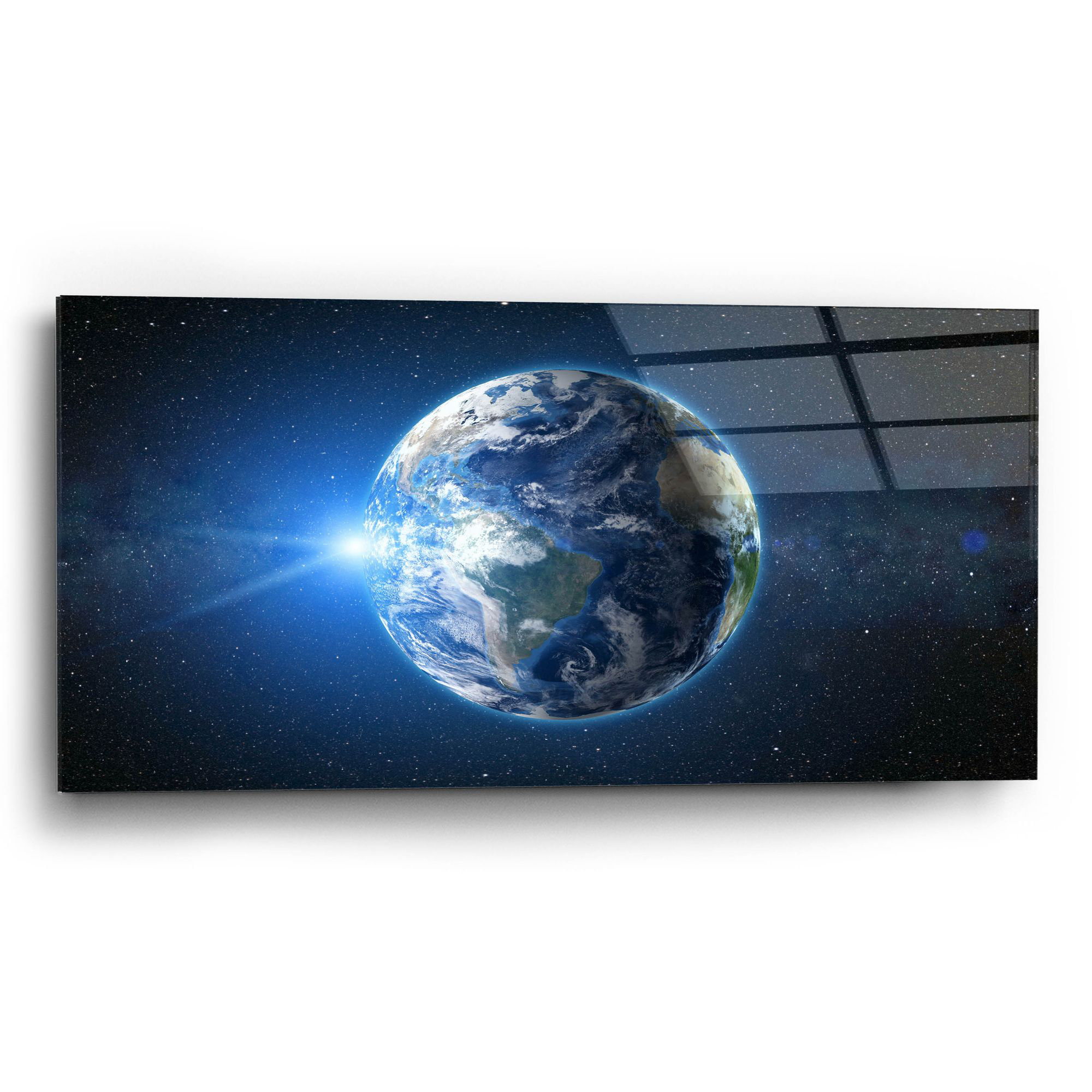 Ebern Designs Earth Sunrise On Plastic / Acrylic by Epic Portfolio ...