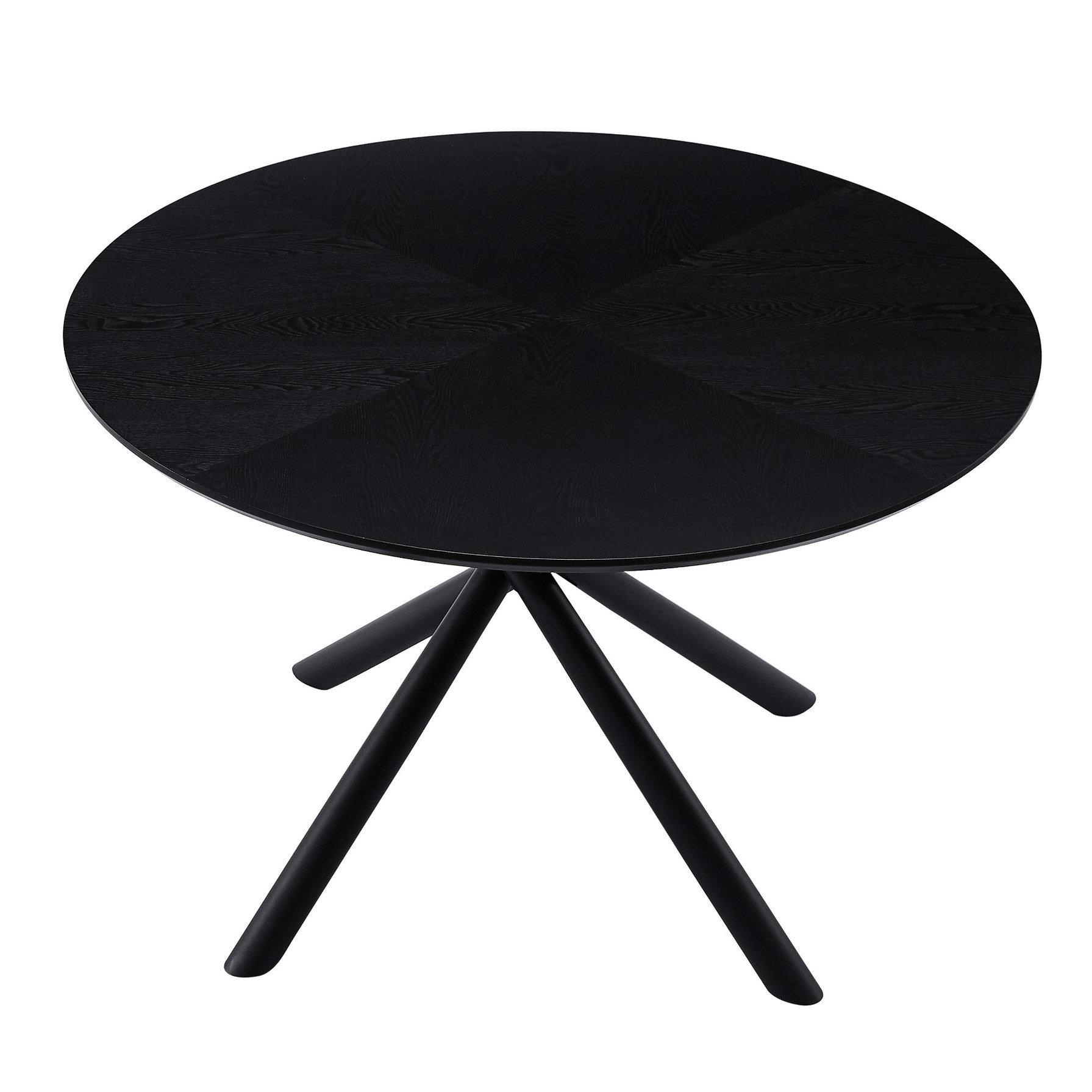 Corrigan Studio Round Coffee Table 48.27'', Surface, Metal Base, Black ...
