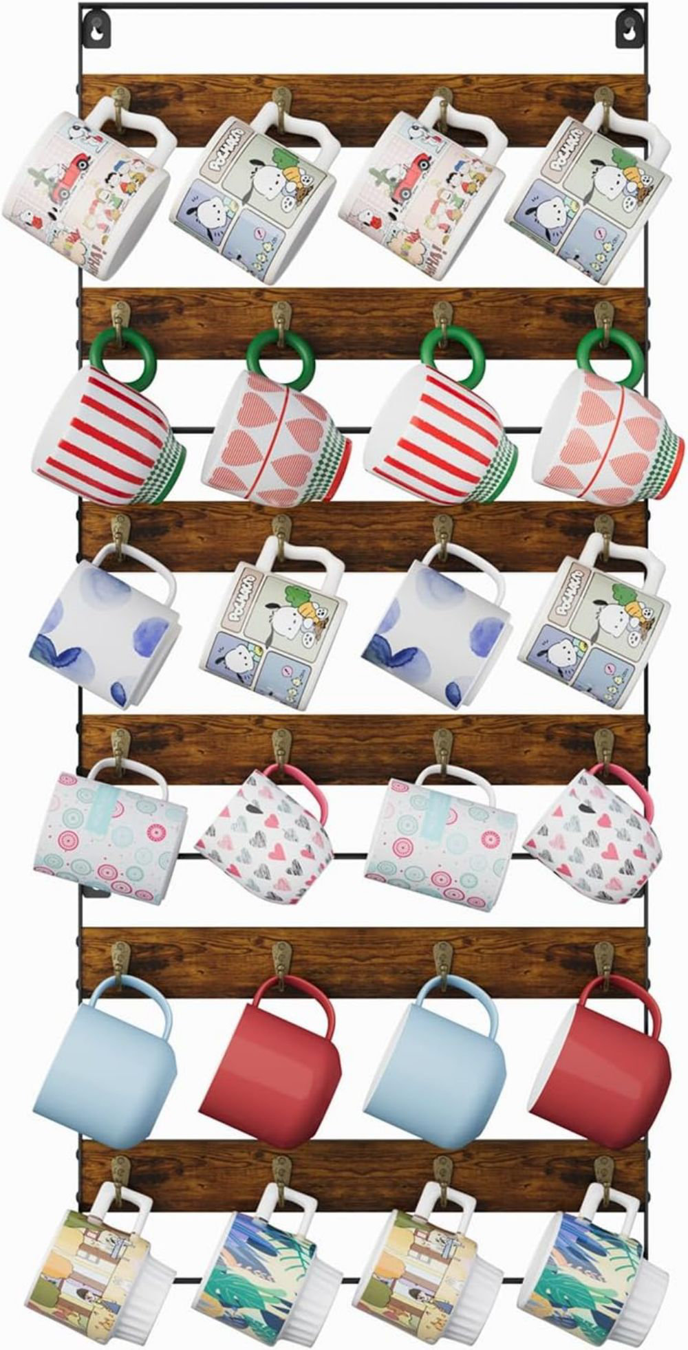17 Stories Mug Racks For Wall, Coffee Mug Holder Wall Mount Up To Hold ...