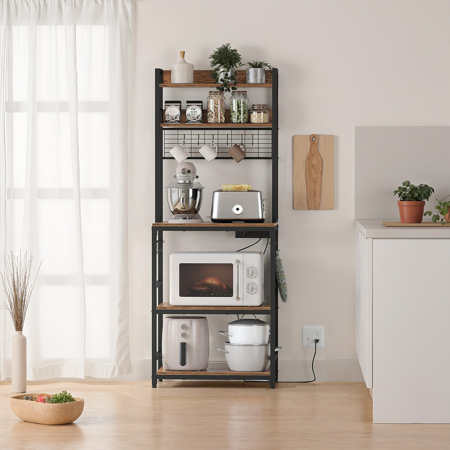 17 Stories Kitchen Baker Rack with Power Outlet & Reviews | Wayfair