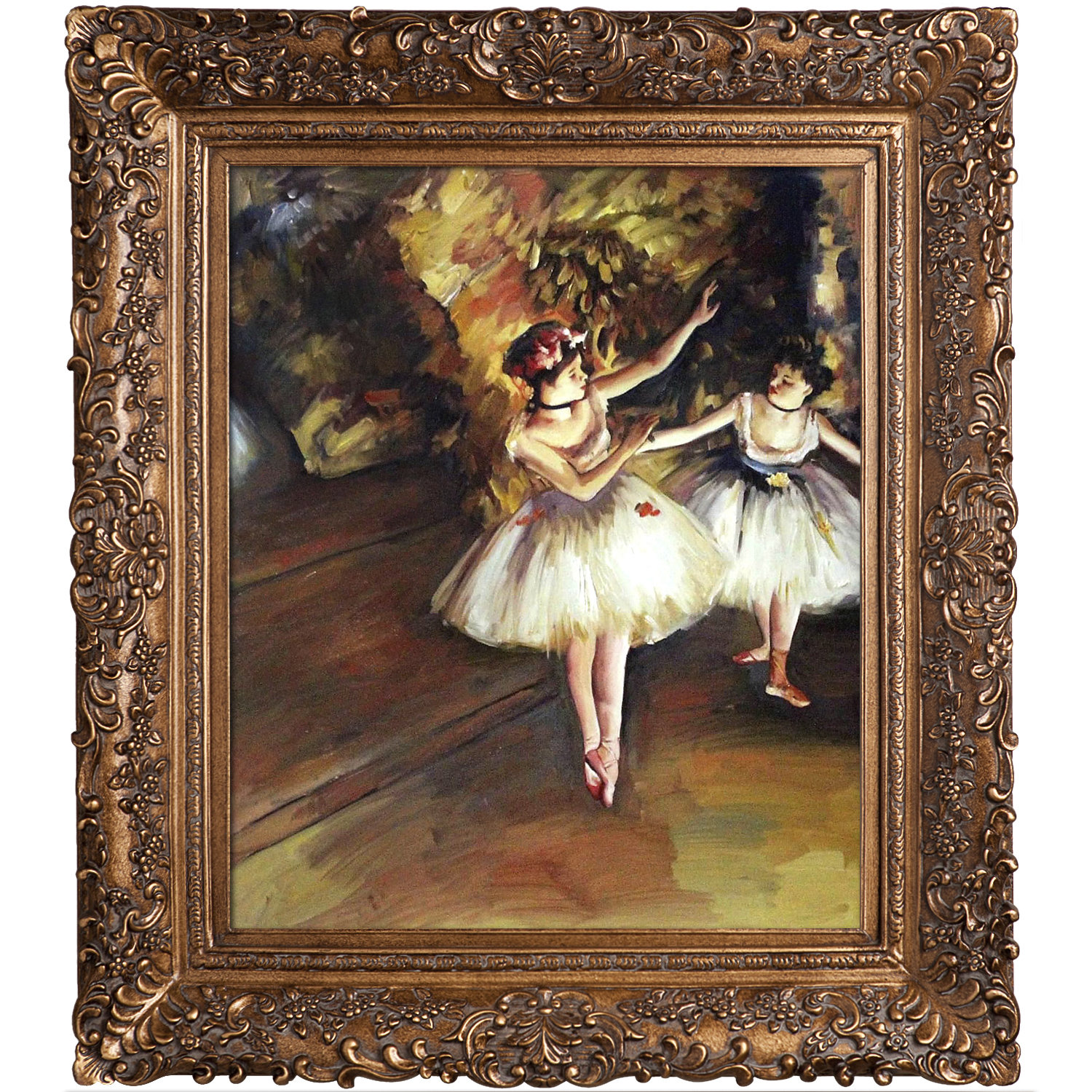 Overstock Art Two Dancers On Stage By Edgar | Wayfair