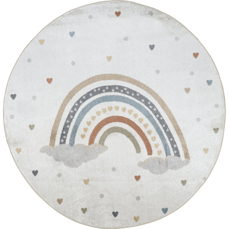 17 Stories Round Reagyn Kids Machine Woven Area Rug | Wayfair.co.uk