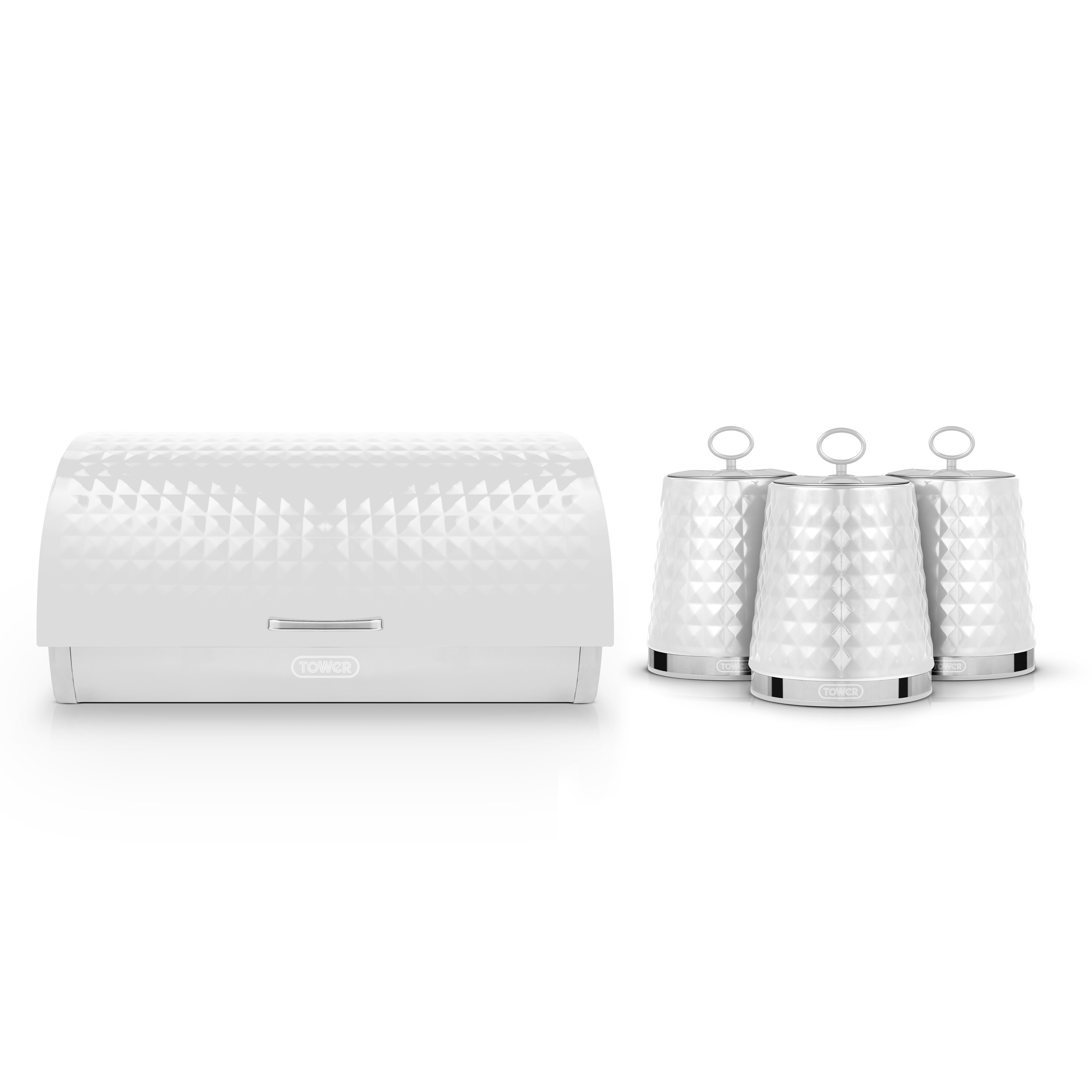 Tower Bundle Consisting of Bread Bin and 3 Sets of Canisters | Wayfair ...