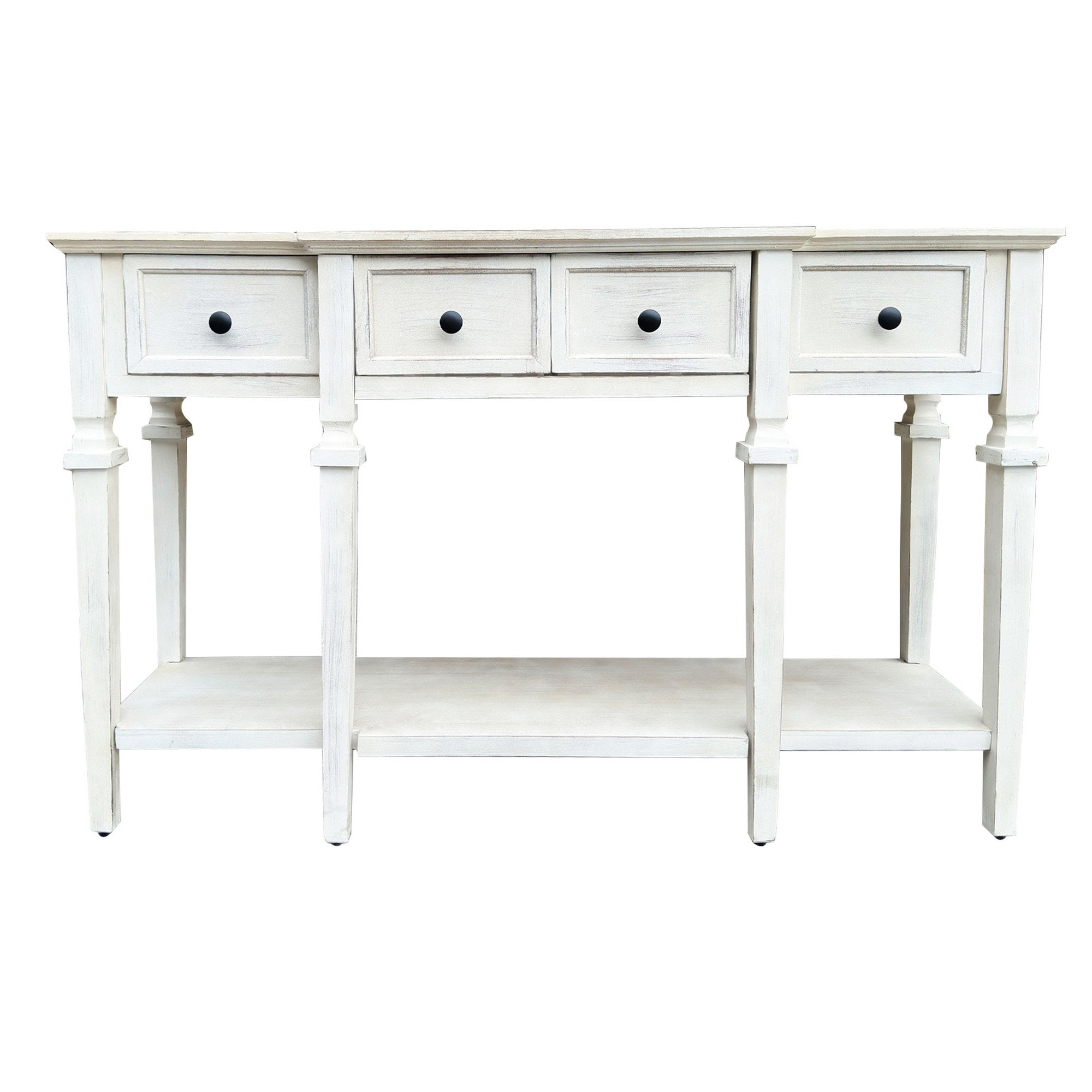 Darby Home Co 48 Inch Long Console Table With 4 Drawers And 1 Bottom ...