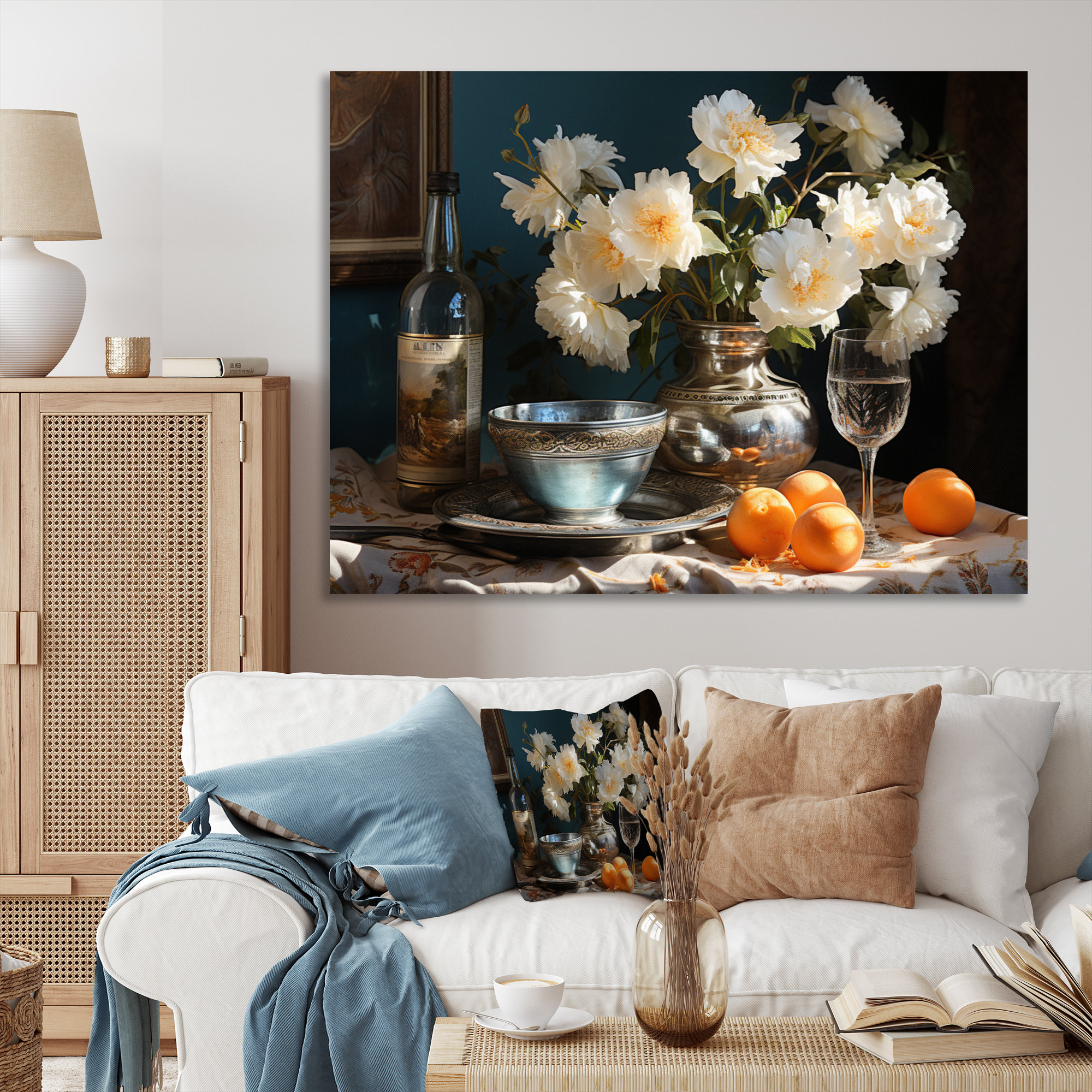 Winston Porter Serenity Floral Still Life - Floral Canvas Prints | Wayfair