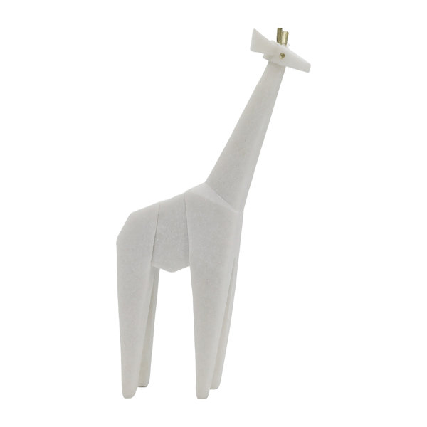 Glinda Neutral Modern Giraffe Animal Sculpture | AllModern