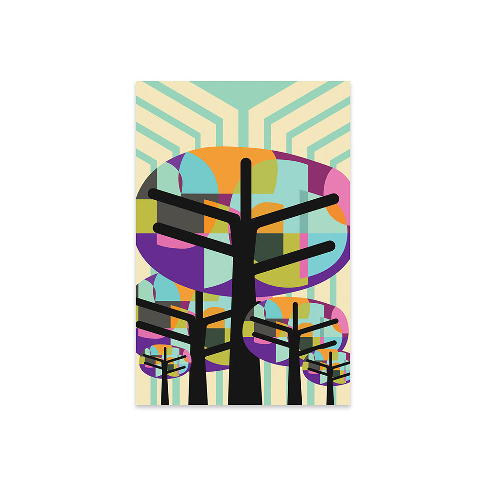 Dovecove Joyful Trees by Susana Paz - Unframed Graphic Art | Wayfair