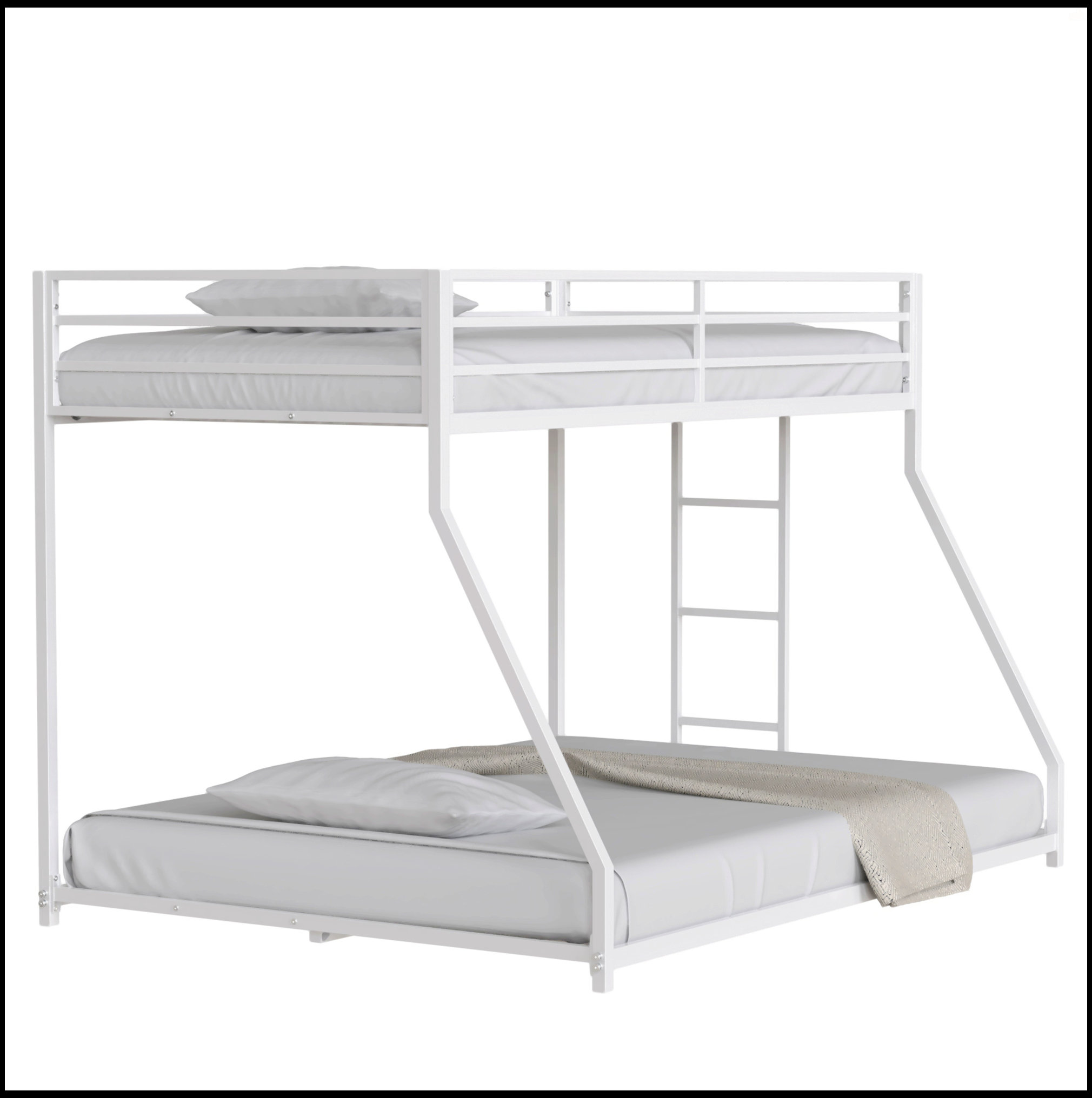 Isabelle & Max™ Adam Twin Over Full Metal Bunk | Wayfair