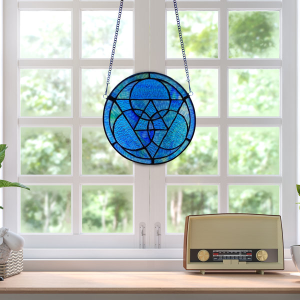 Round Shaped Stained Glass Panels & Windows You'll Love | Wayfair
