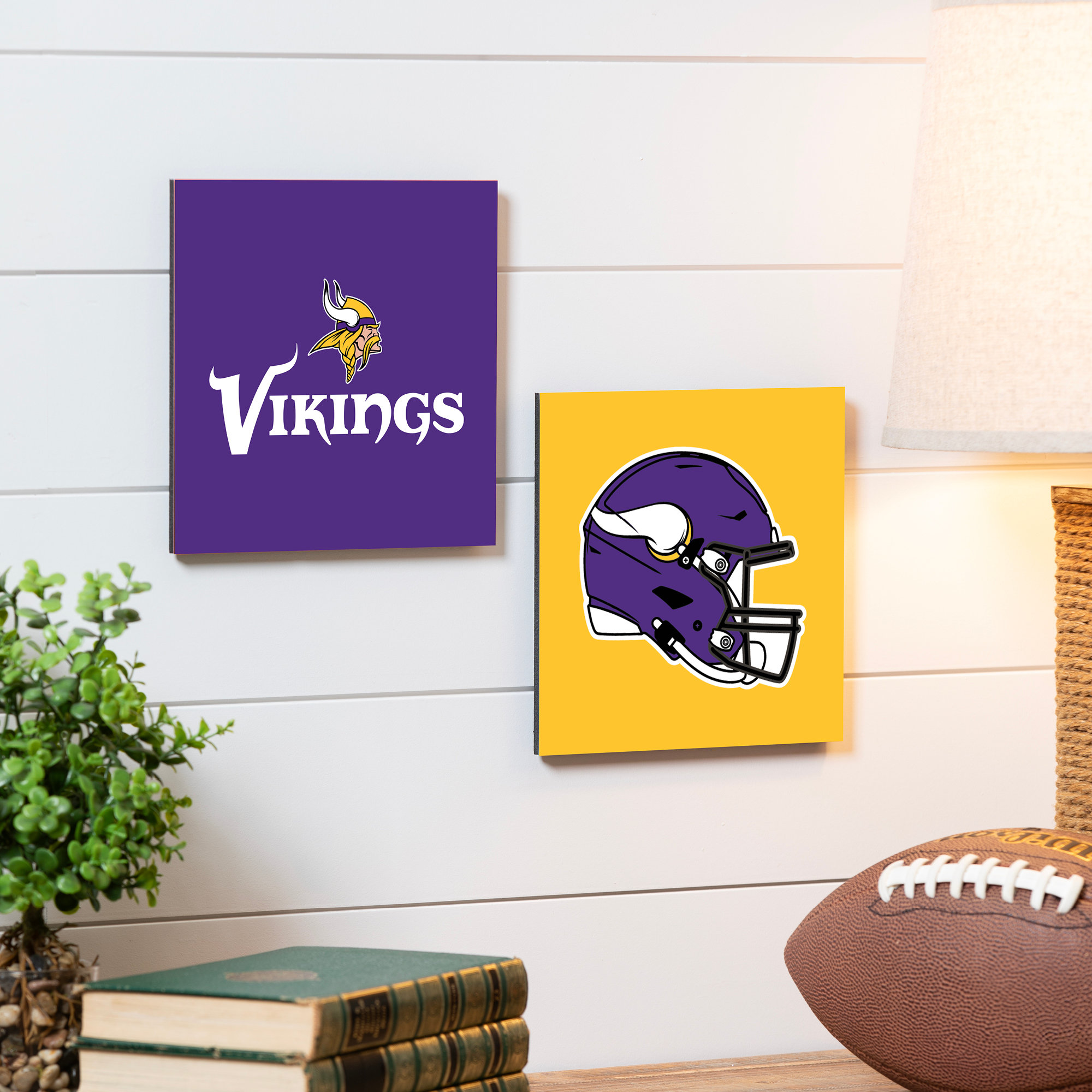 Evergreen Enterprises, Inc Minnesota Vikings - 2 Piece No Frame Print ...