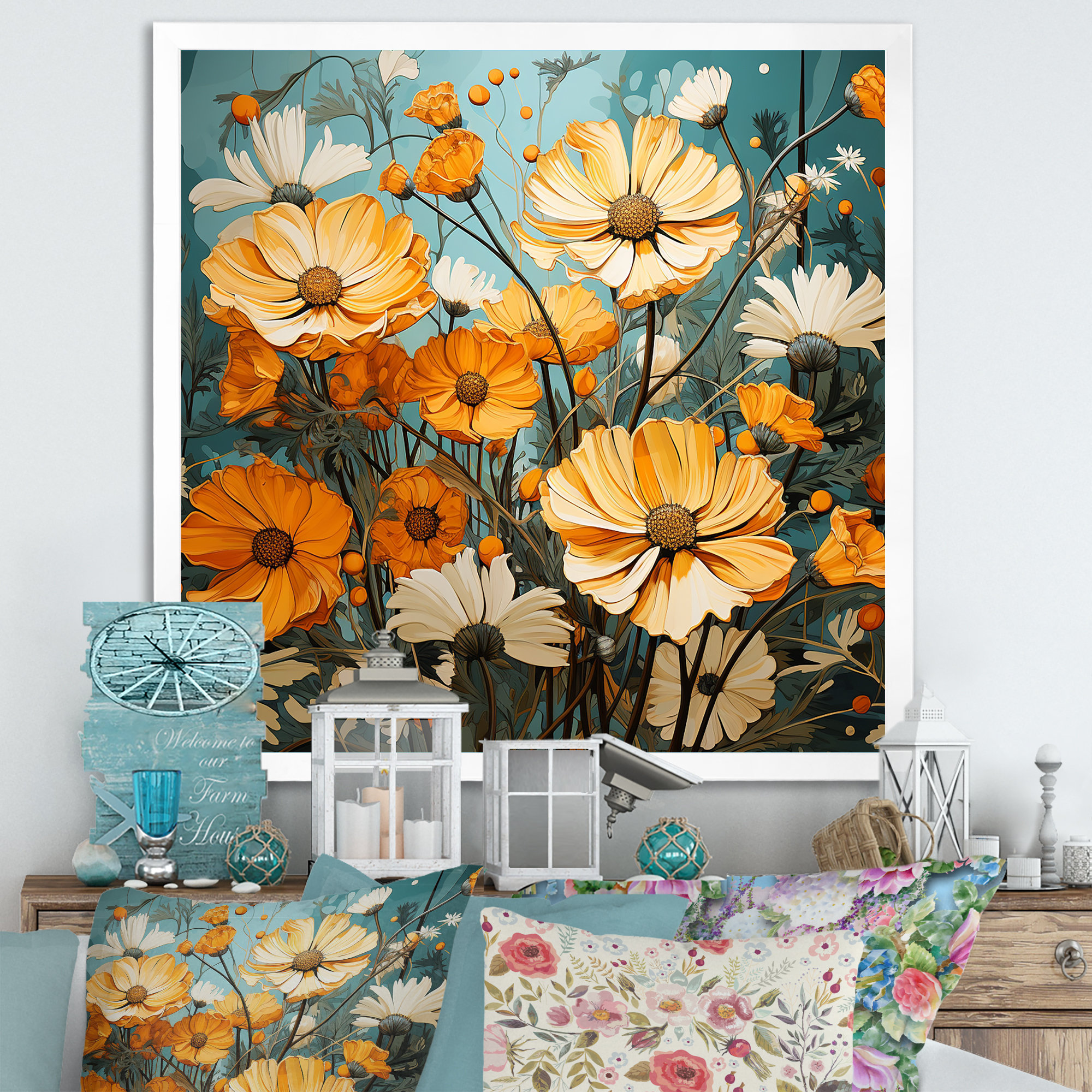 Winston Porter Yellow Marigold Blossom Burst 2 - Marigold Wall Art ...