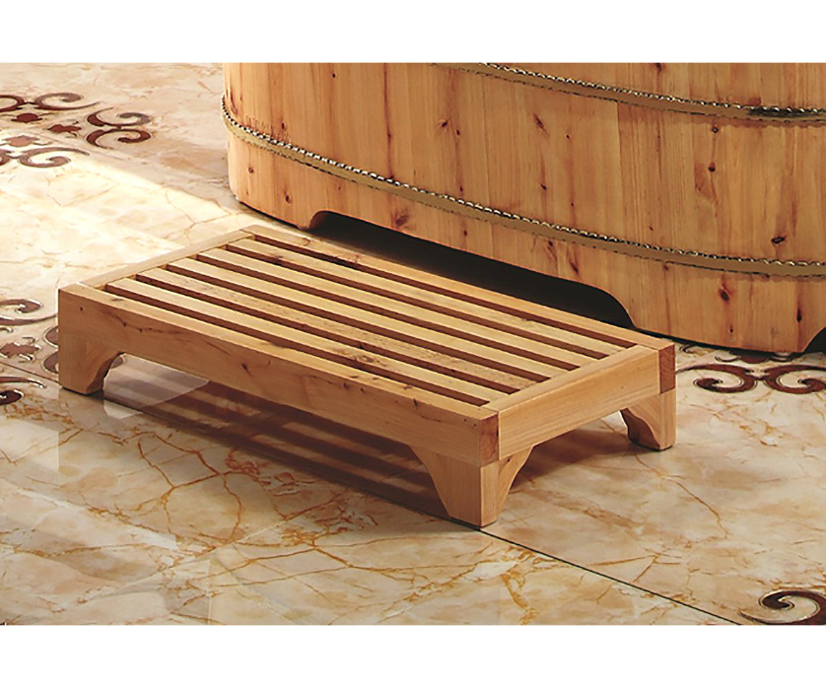 Alfi Brand Modern Multi-Purpose 1-Step Wood Step Stool with 550 lb ...