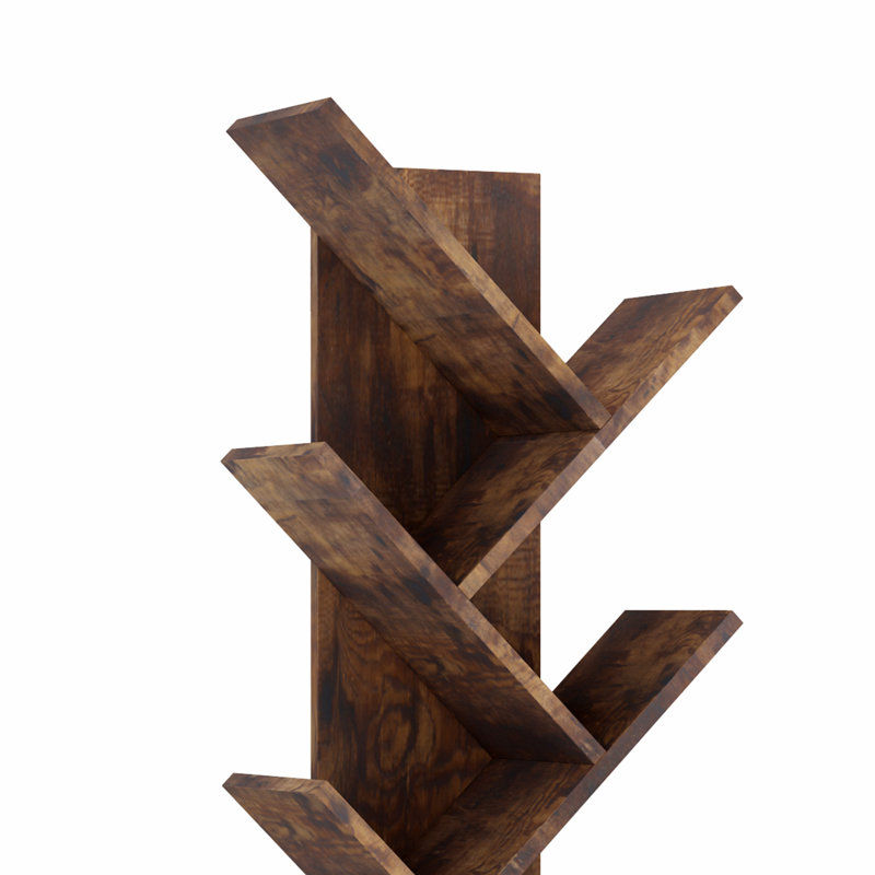 Millwood Pines Daun Geometric Bookcase | Wayfair