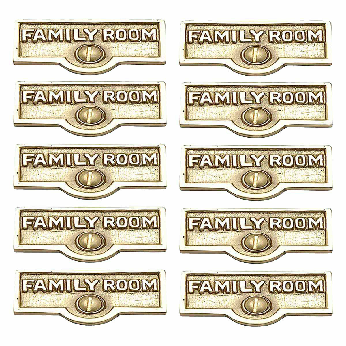 The Renovators Supply Inc. Switch Tags Family Room Name Signs 1-Gang ...