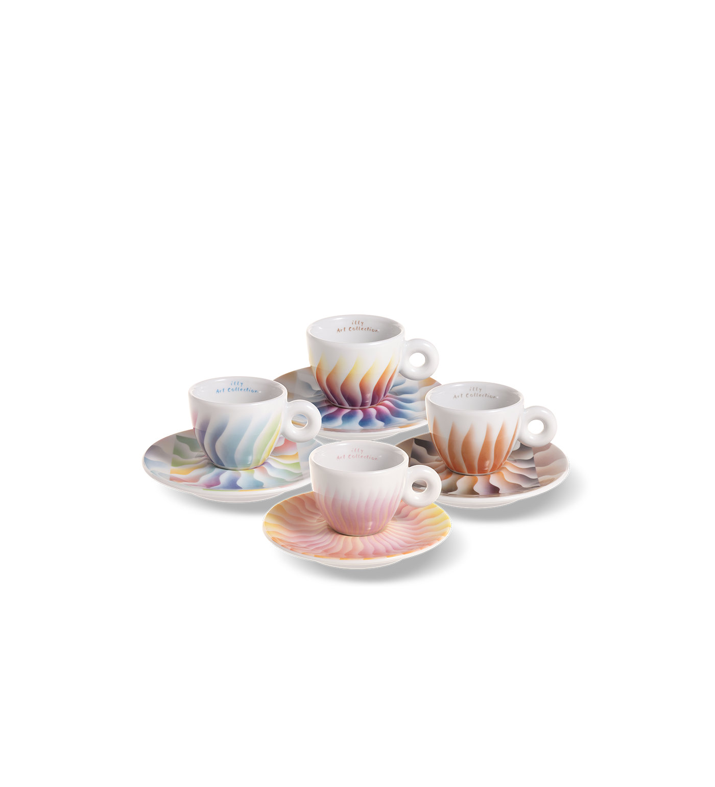 illy Judy Chicago illy Art Collection - Set of 4 Espresso Cups and ...