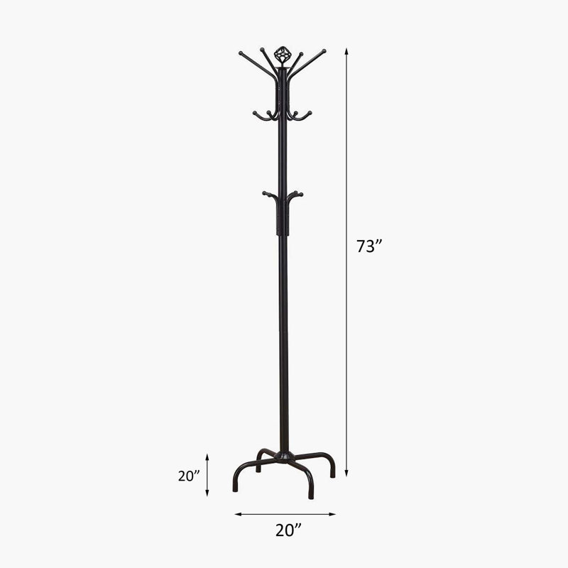 Lark Manor™ Black Metal Coat Rack & Reviews | Wayfair